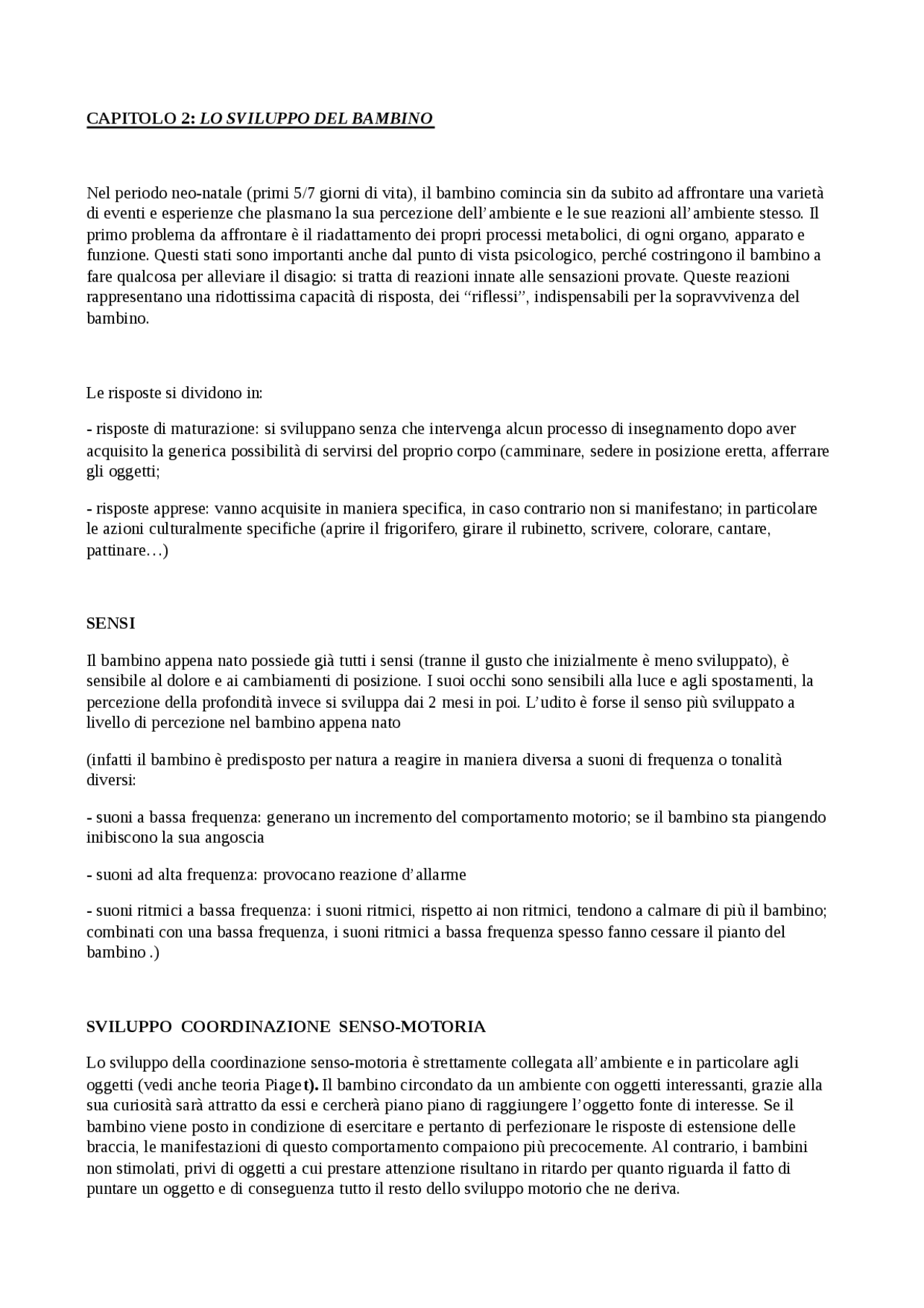 Capitolo 2 Le vie dell’apprendimento: dalla percezione all’integrazione ...