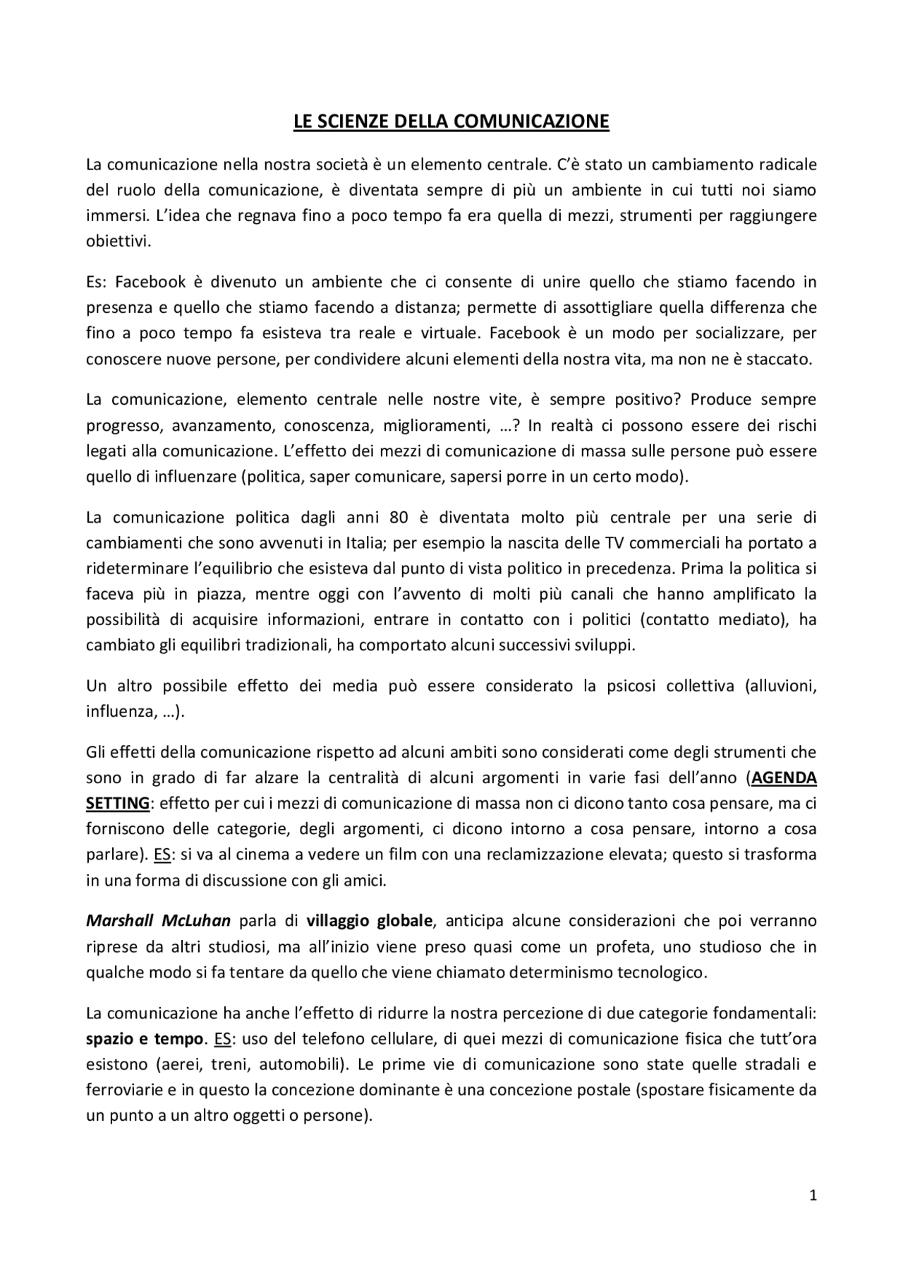 Le Scienze Della Comunicazione Fatelli Morcellini Docsity