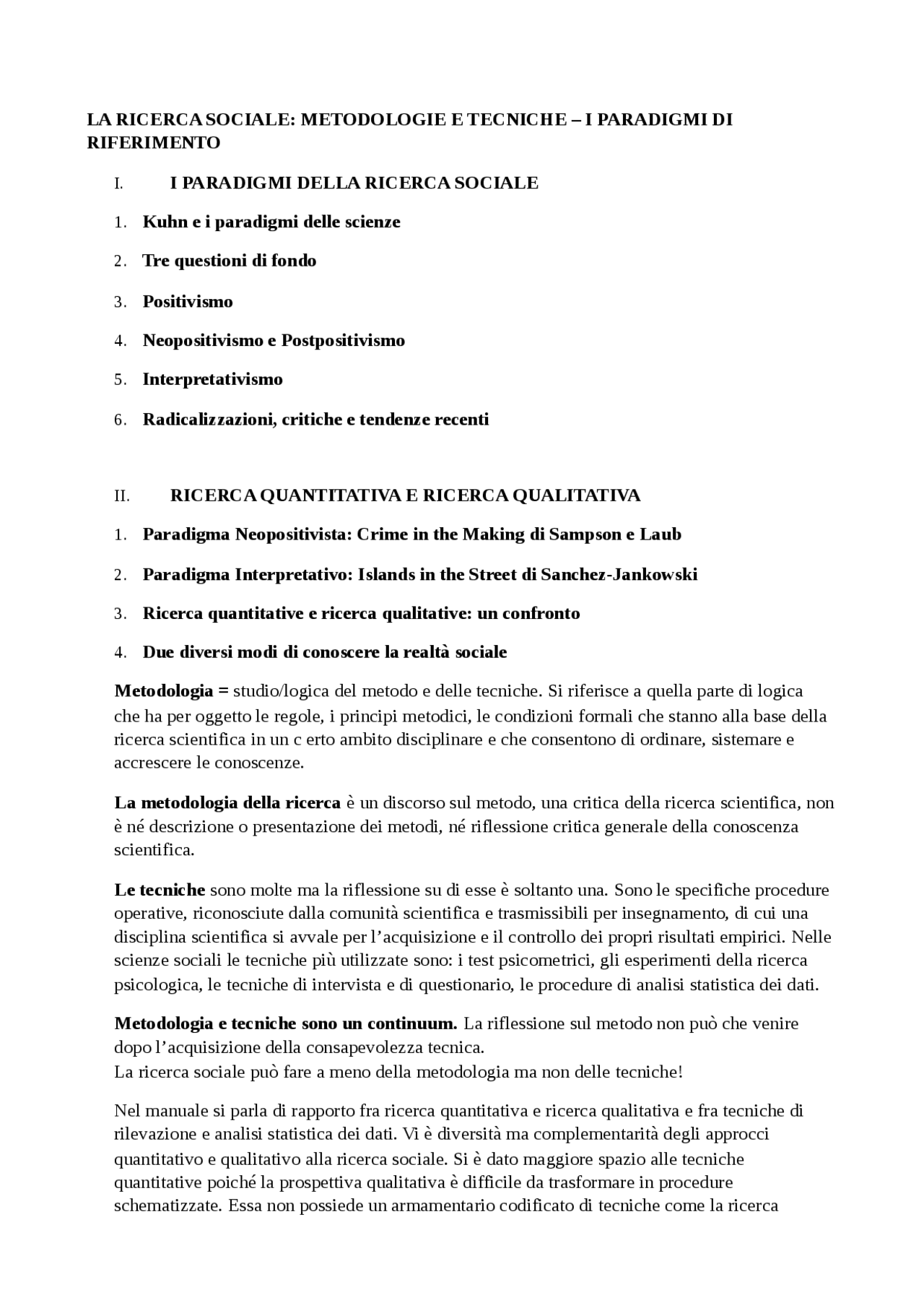 Paradigmi Di Riferimento Docsity