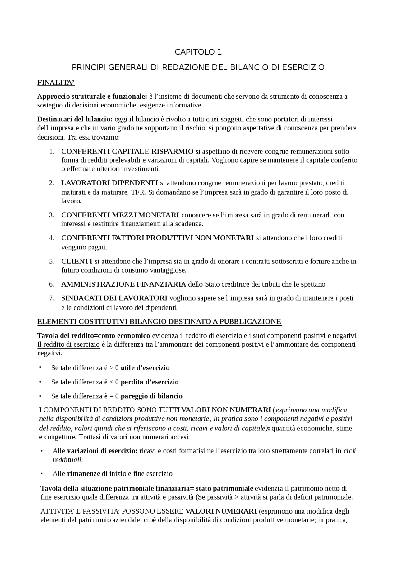 Riassunti Valutazione E Analisi Di Bilancio Docsity