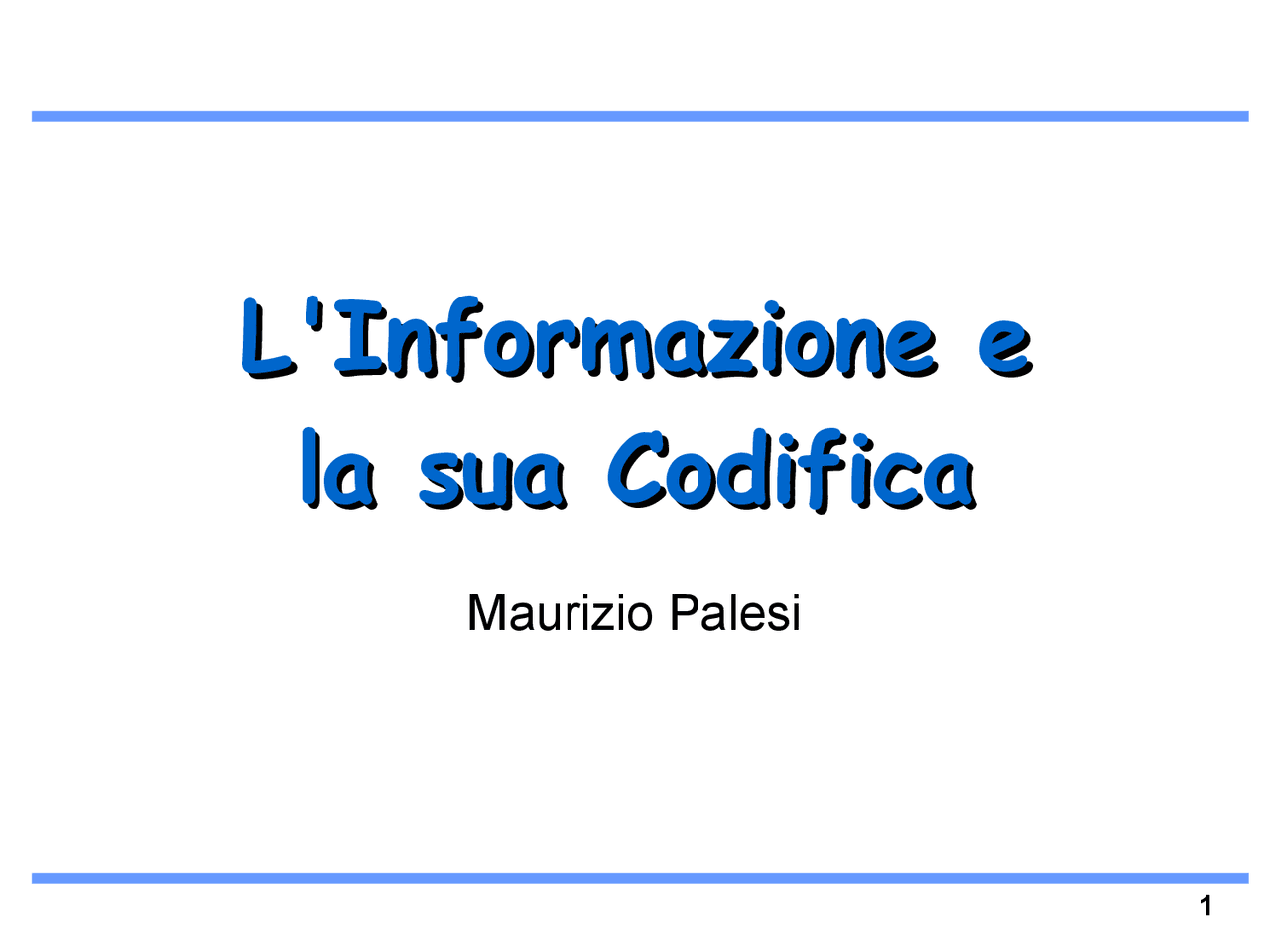 Informazione e codifica (1) - Docsity