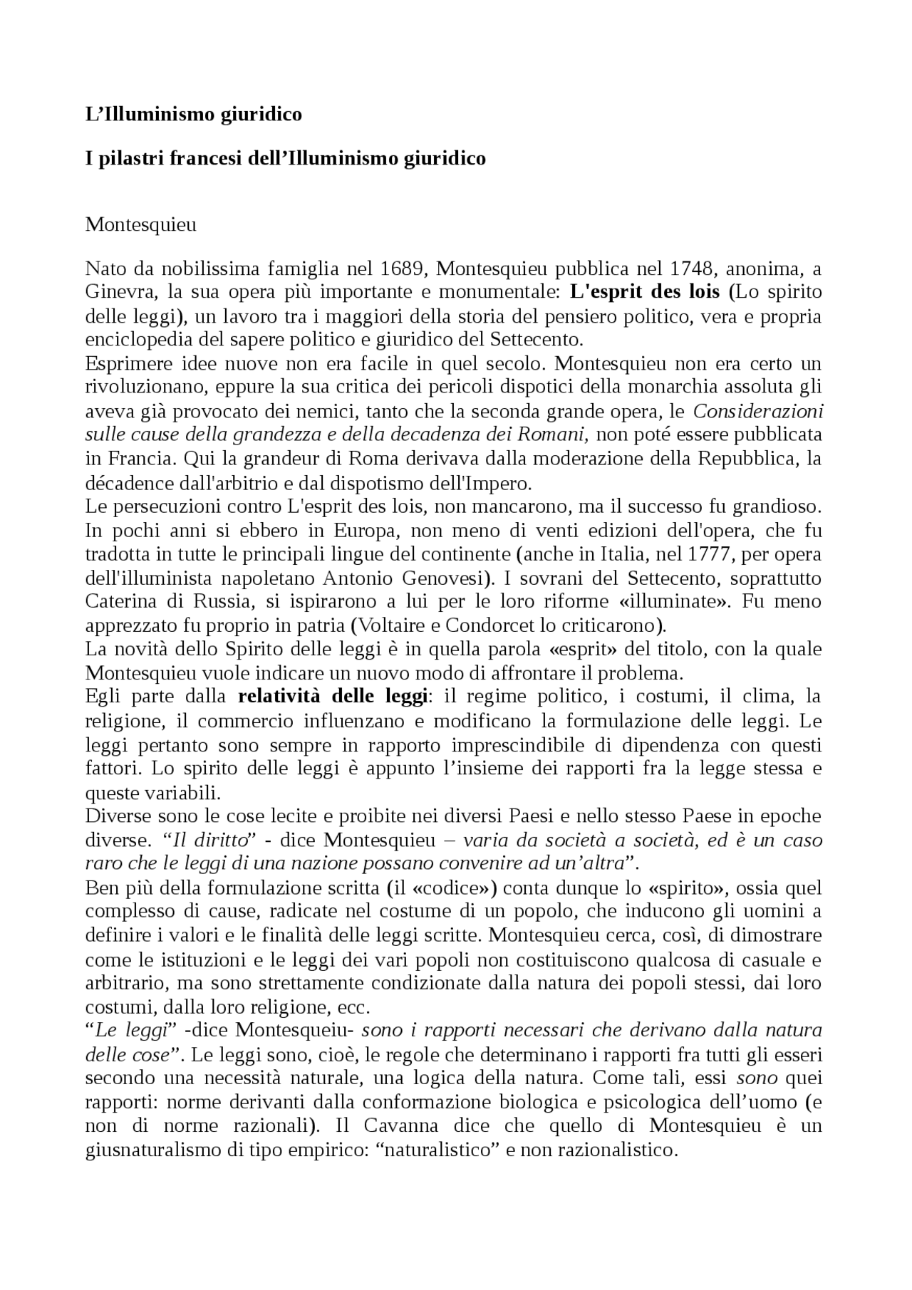 Storia Del Diritto Moderno In Europa Vol Ii Cavanna Docsity