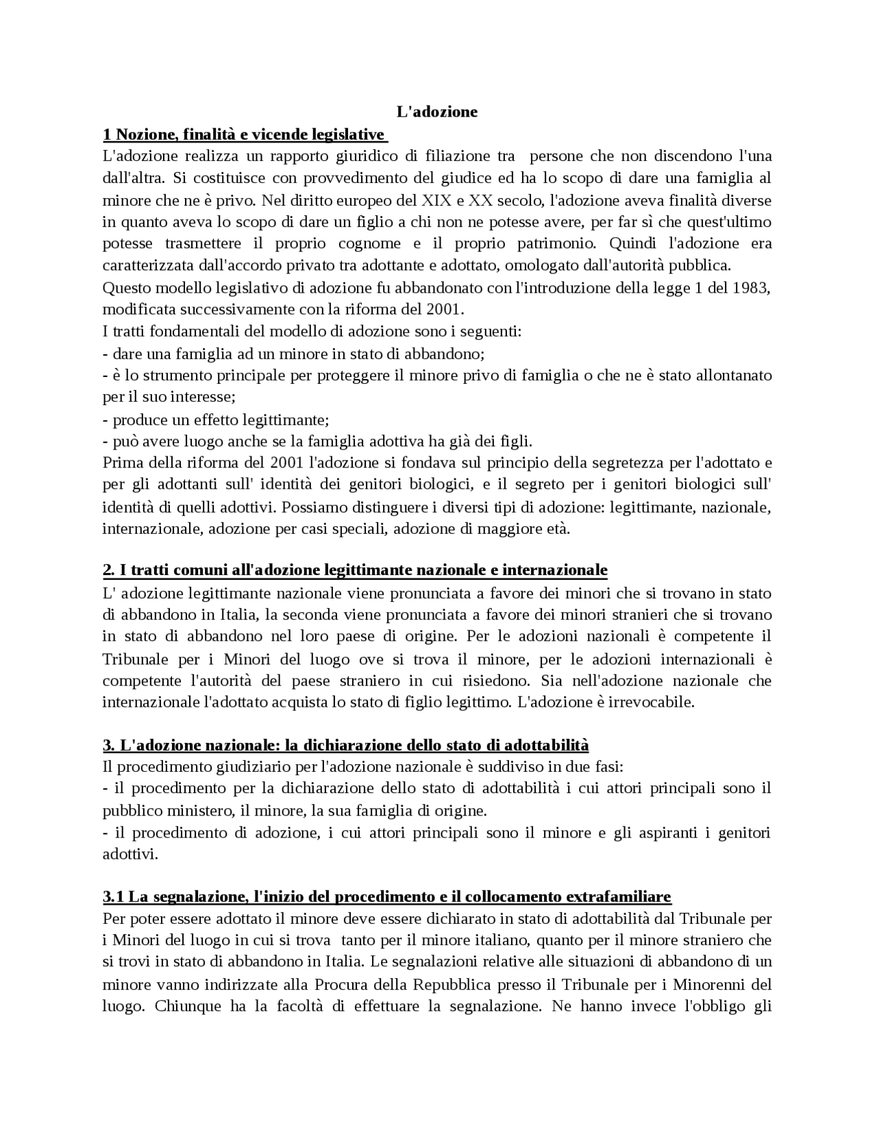Ladozione Docsity