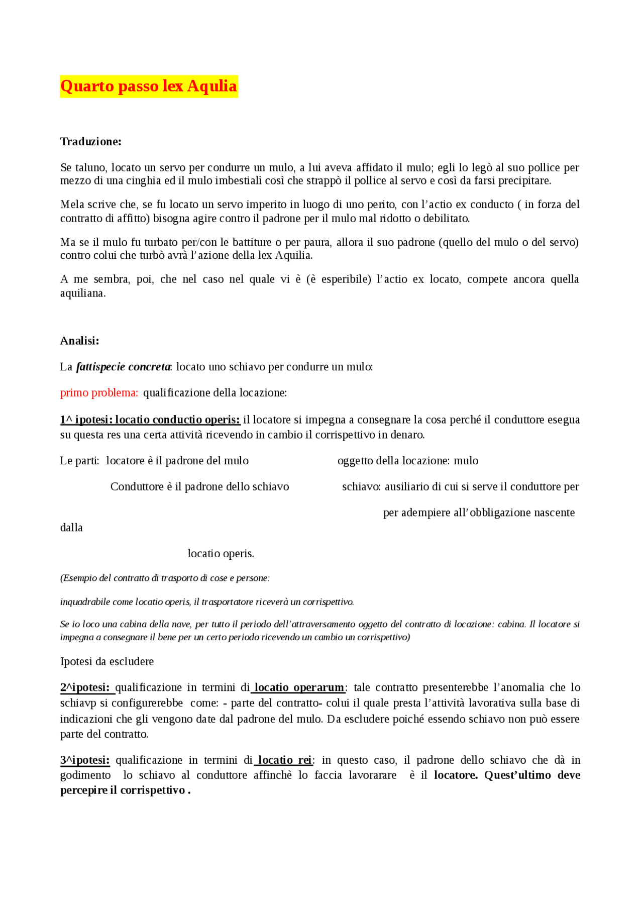 Esegesi Del Diritto Romano Docsity