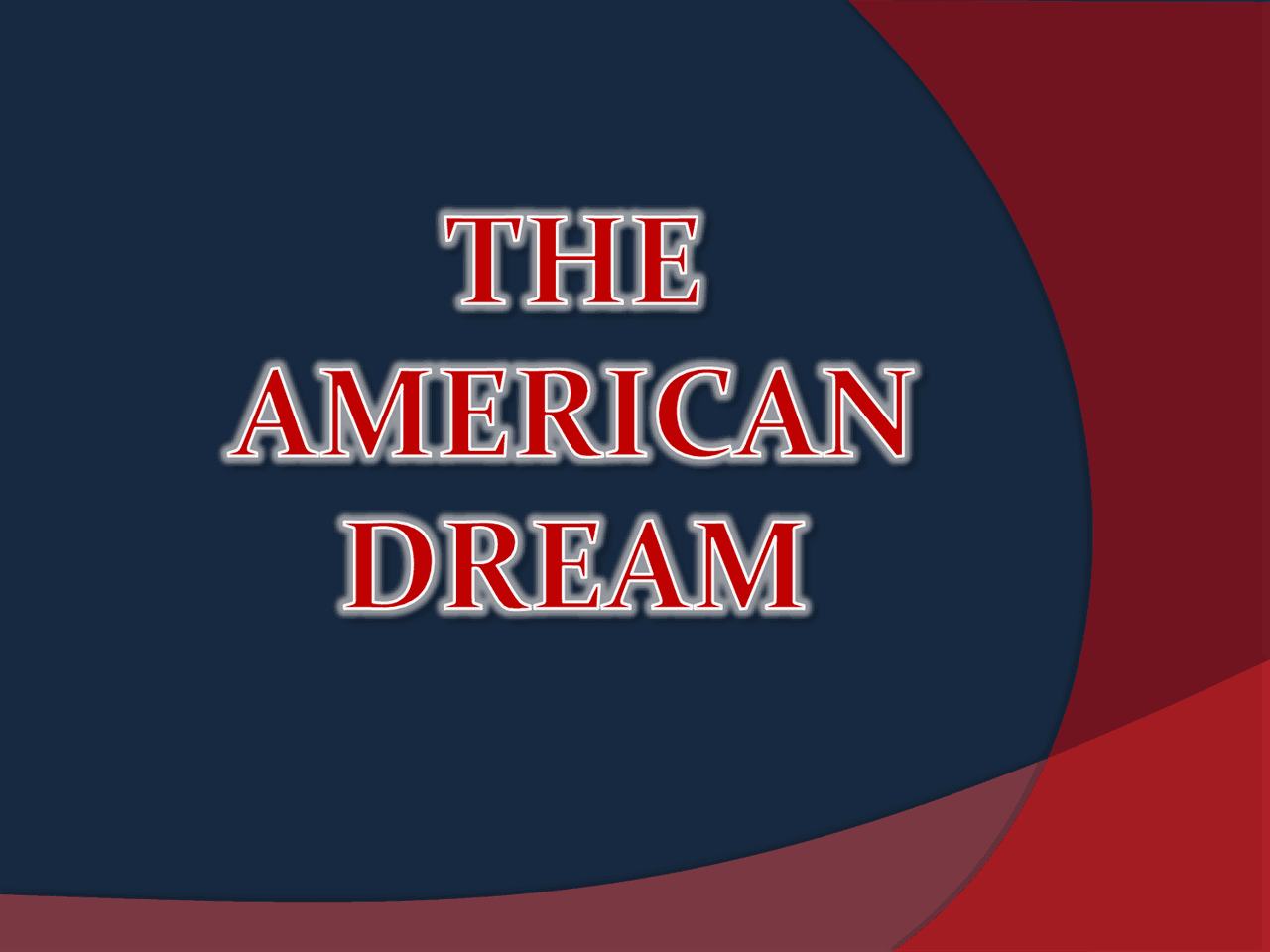 The american dream powerpoint - Docsity
