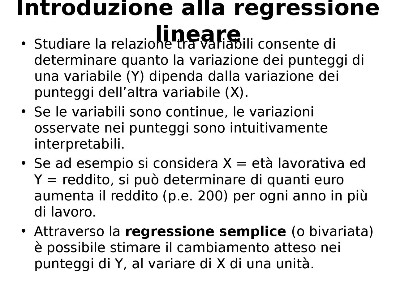 Regressione Lineare Semplice E Multipla Docsity