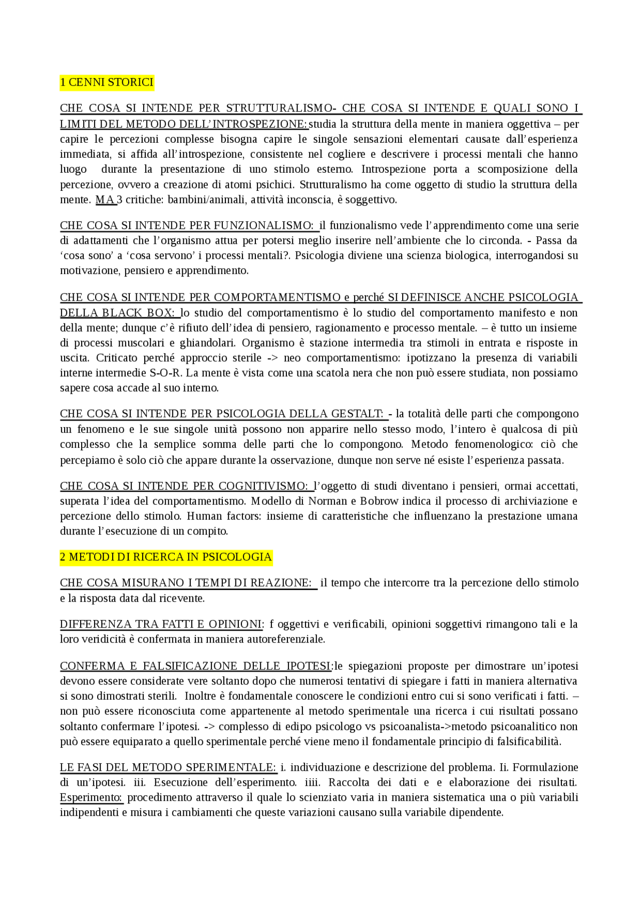 I Processi Cognitivi Nicoletti Rumiati Docsity