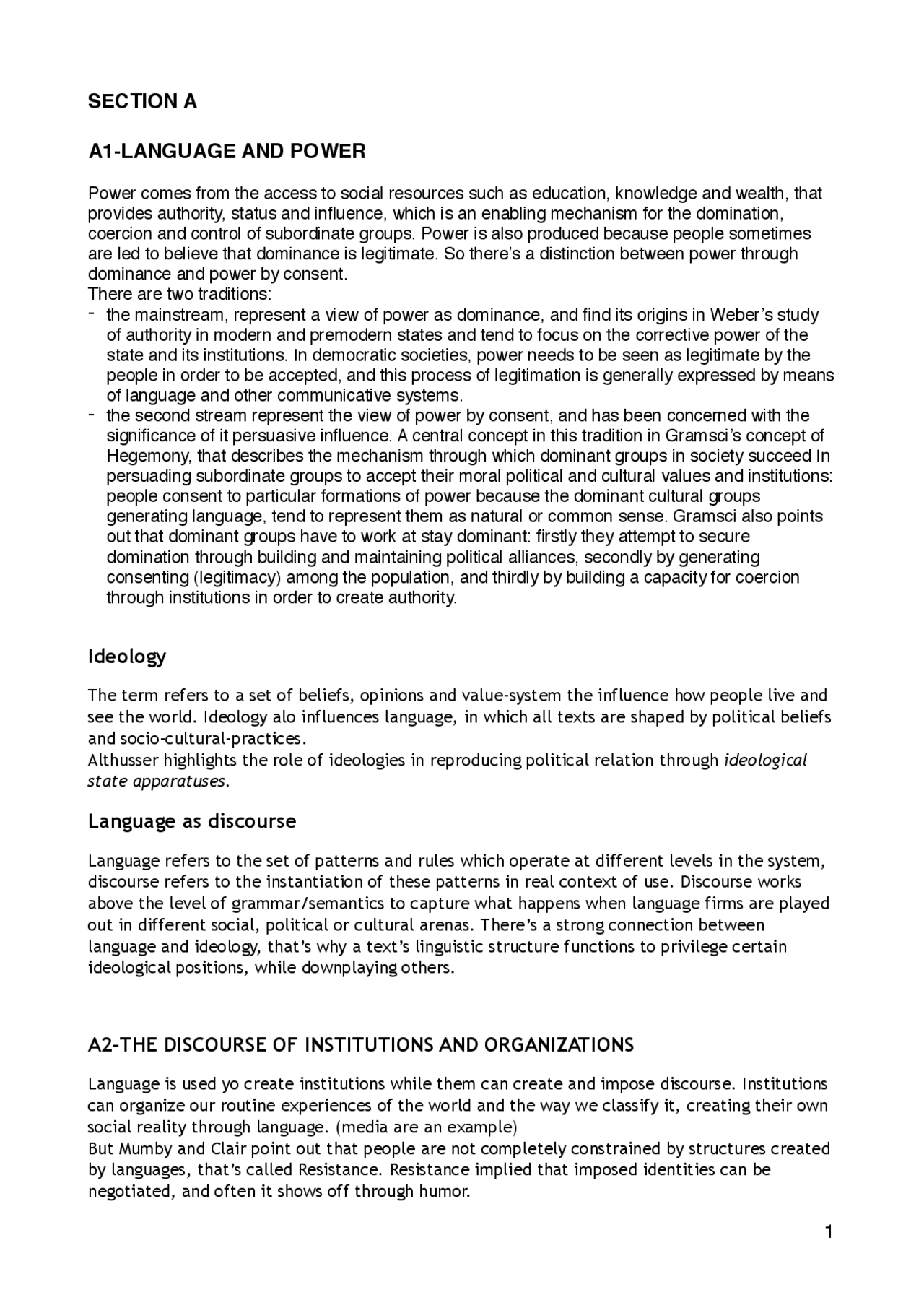 Riassunti Language And Power Simpson And Mayr Docsity