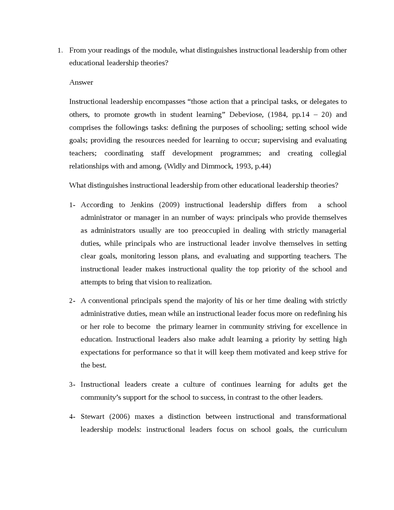 Assignment Answers Docsity