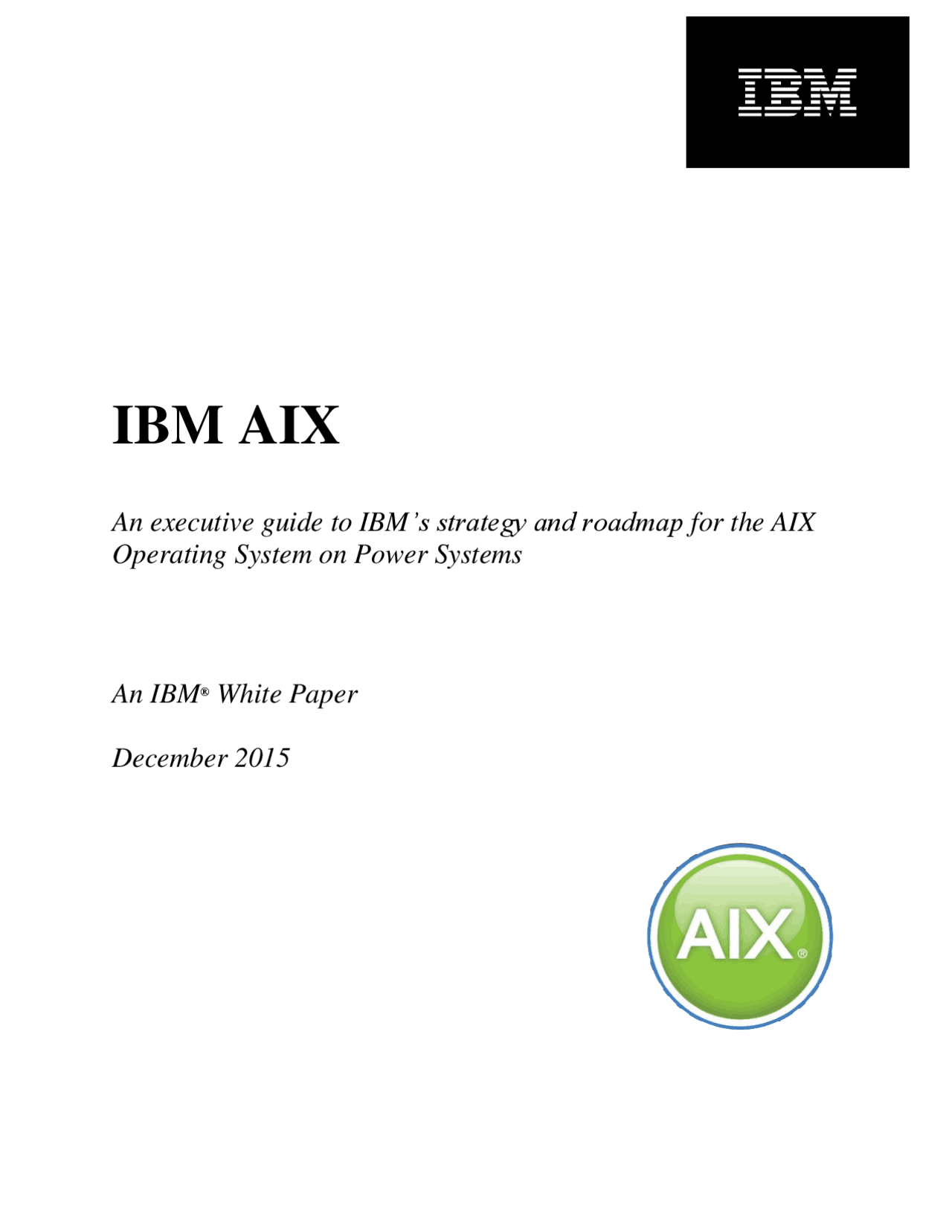 Ibm aix executive guide - Docsity