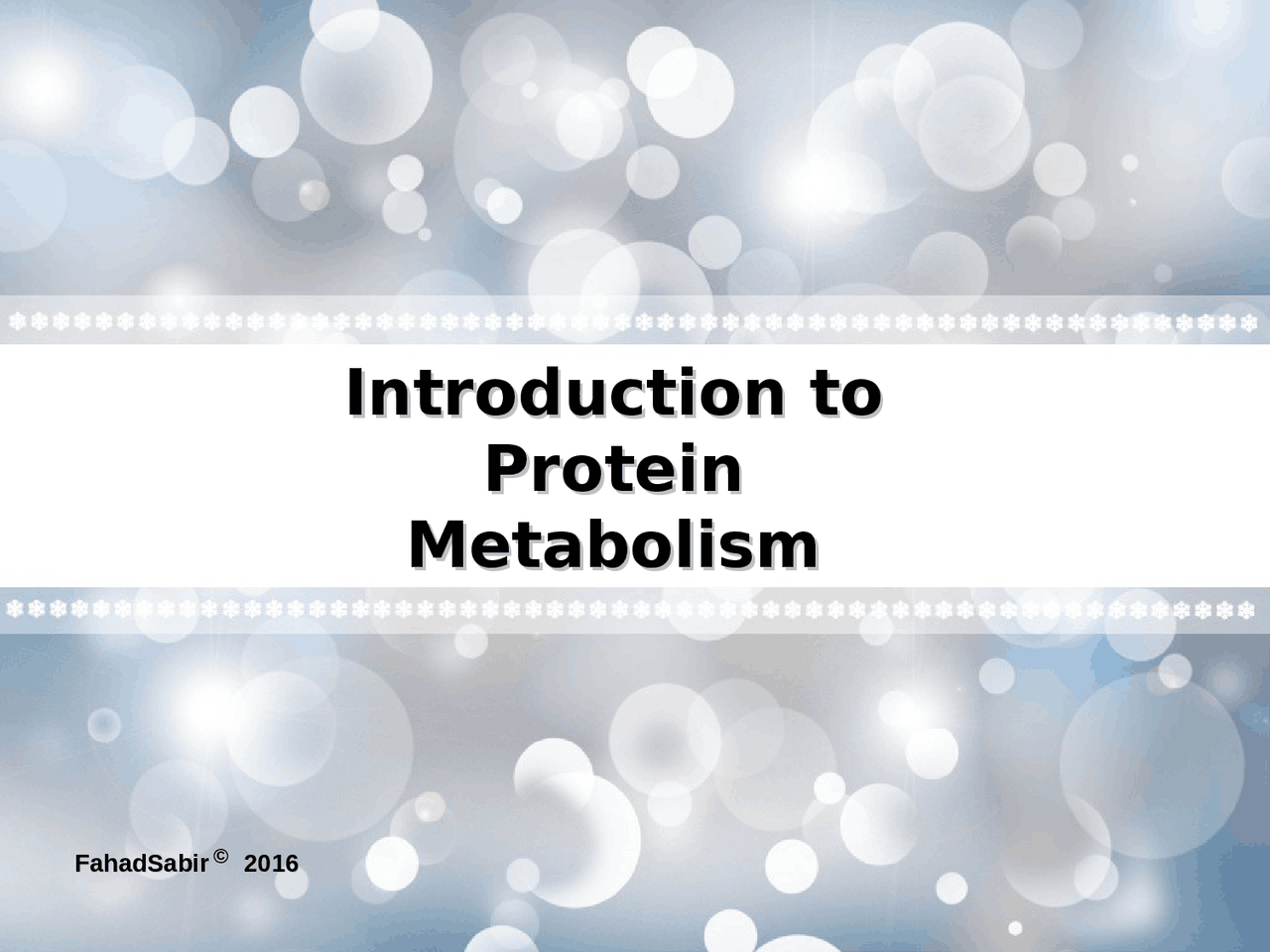 Lecture 1 Introduction To Protien Metabolism Docsity