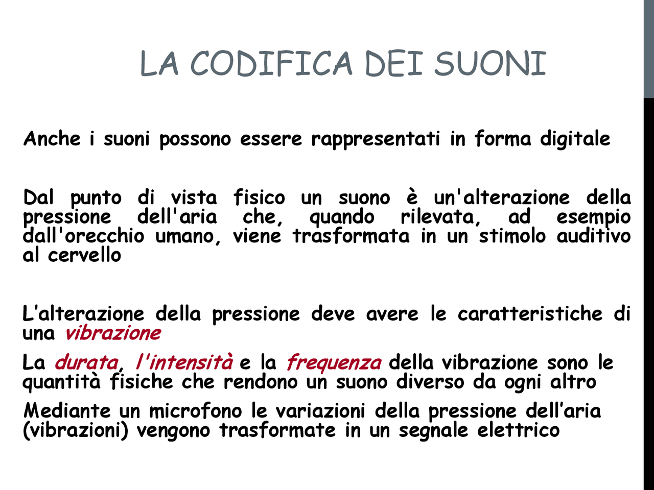La codifica dei suoni - Docsity