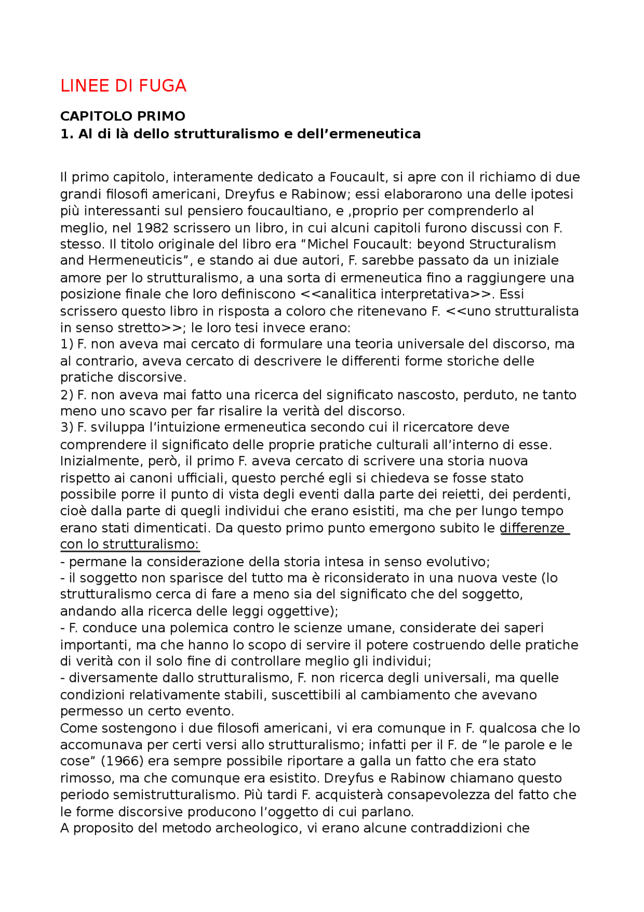 Linee Di Fuga Docsity