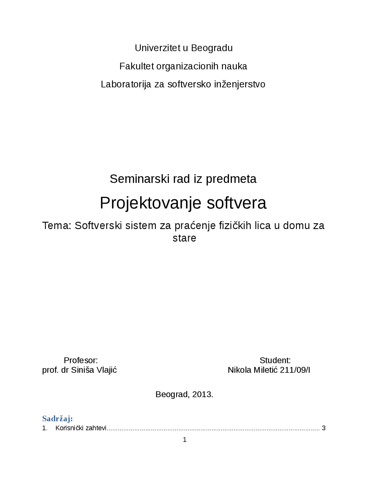Seminarski - studijski primer | Vodiči, Projekti, Istraživanja' predlog ...