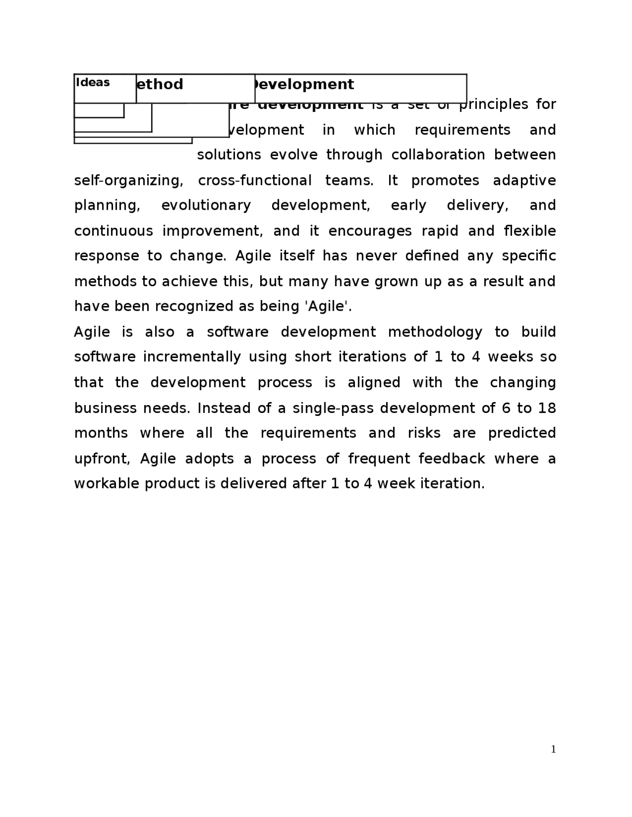 Agile Software Development Methodology Docsity