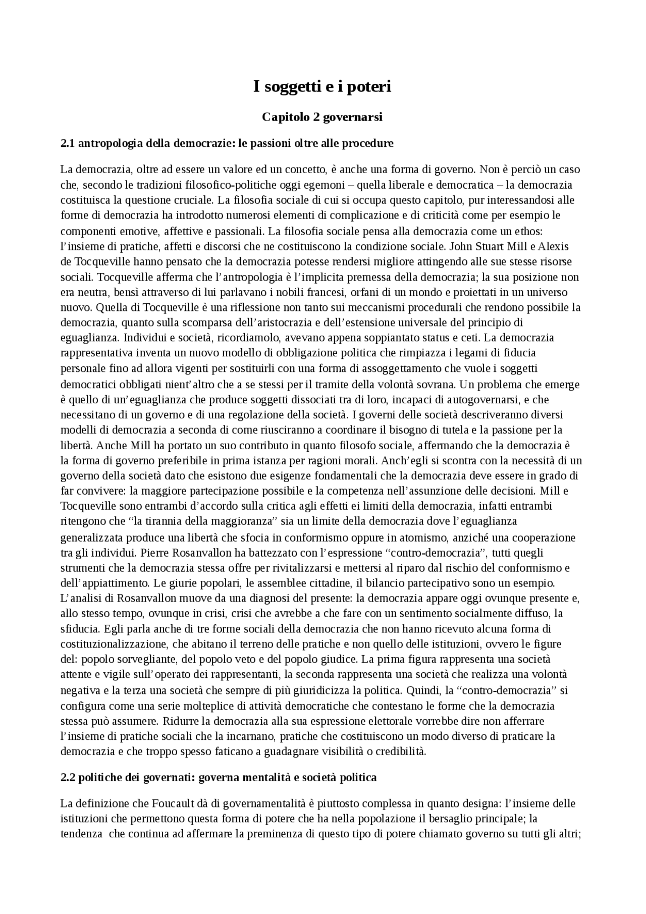 I Soggetti E I Poteri Docsity
