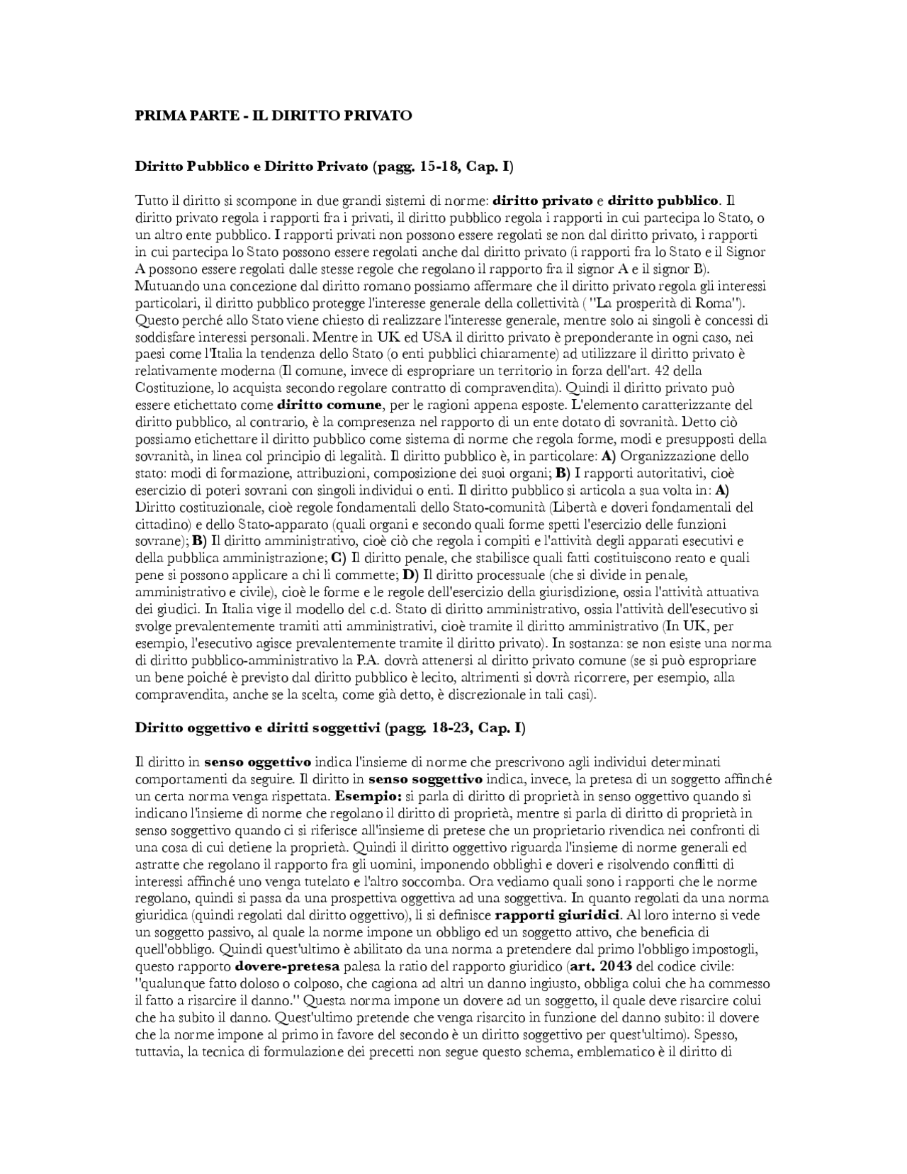 Manuale Di Diritto Privato Galgano Docsity