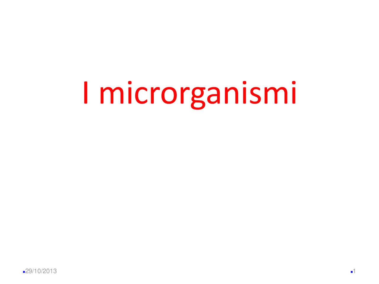 I Microrganismi Docsity