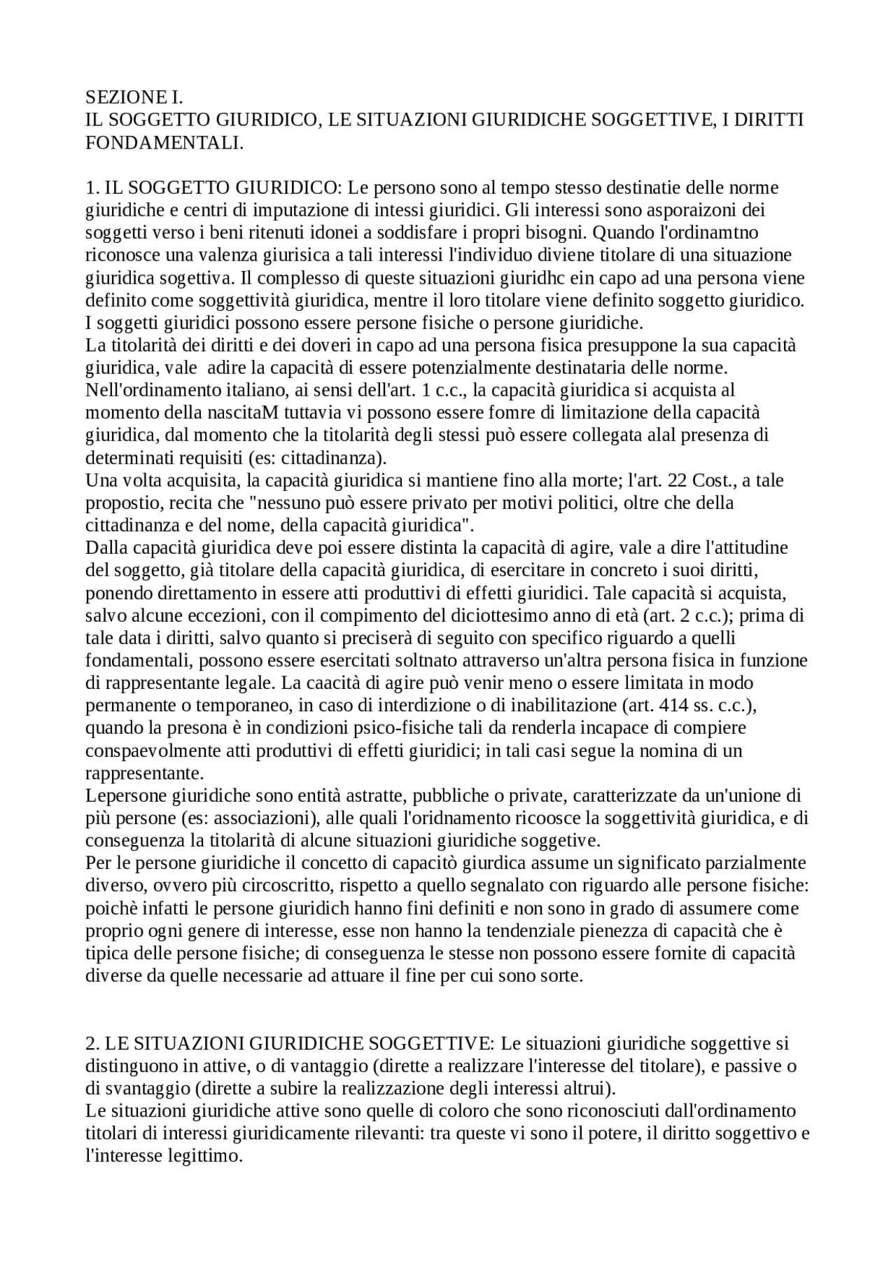 Diritti E Doveri Docsity