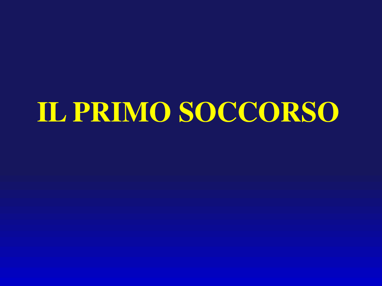 Primo soccorso manuale completo - Docsity