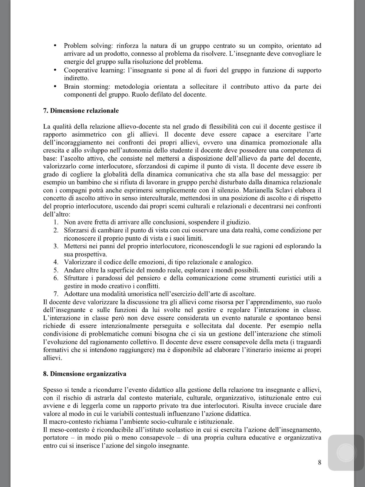 Appunti Didattica Docsity