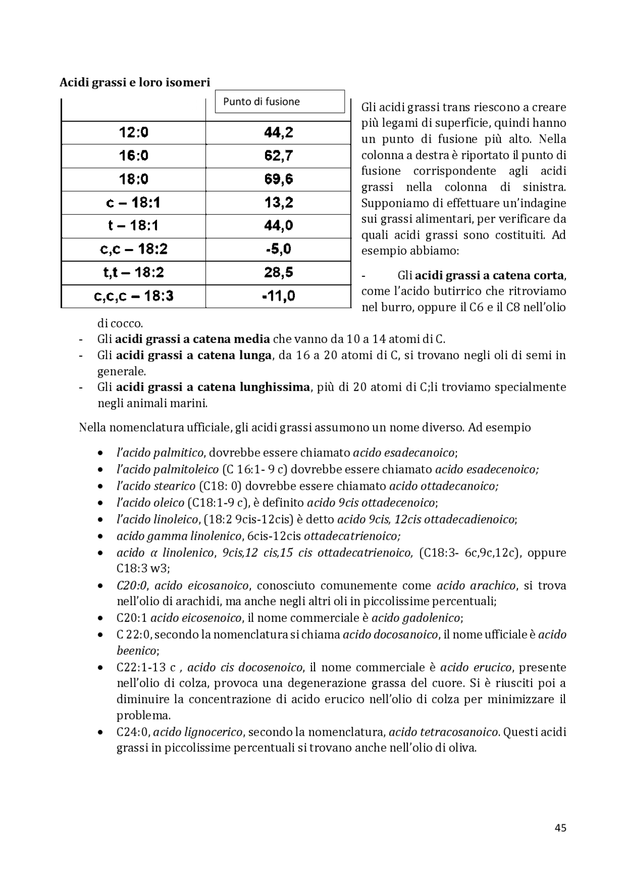 Composizione Oli Docsity