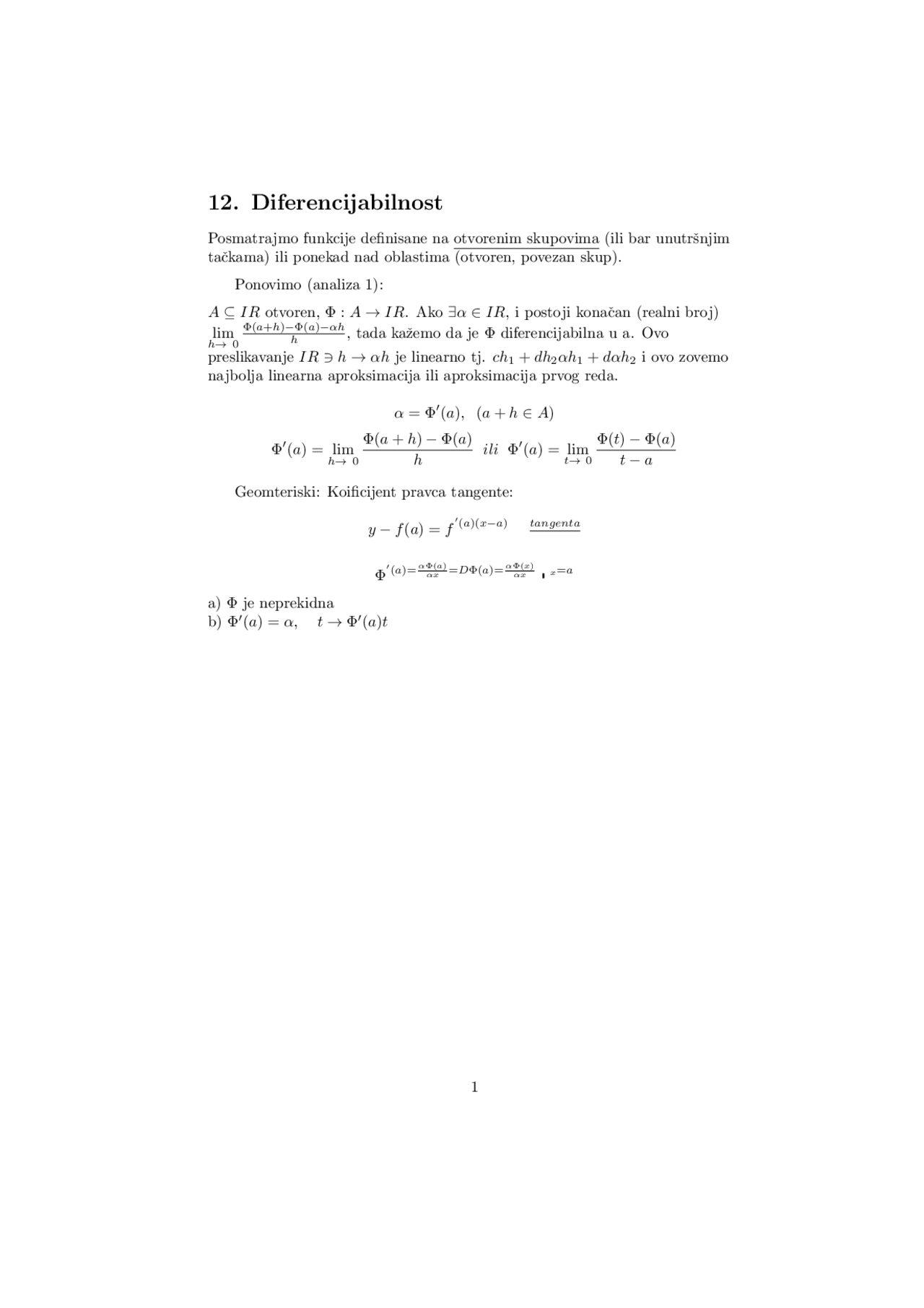 Diferencijabilnost: parcijalni izvodi, definicije, teoremi i zadaci ...