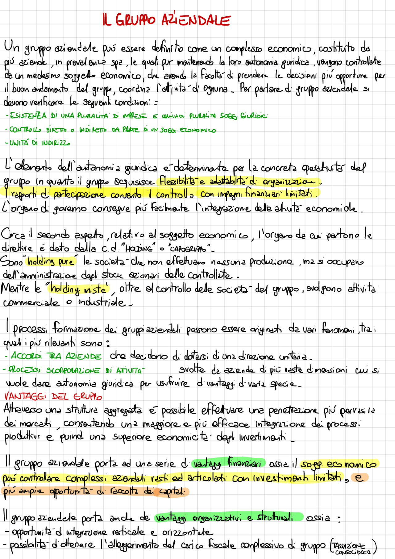 4.IL GRUPPO AZIENDALE - Docsity