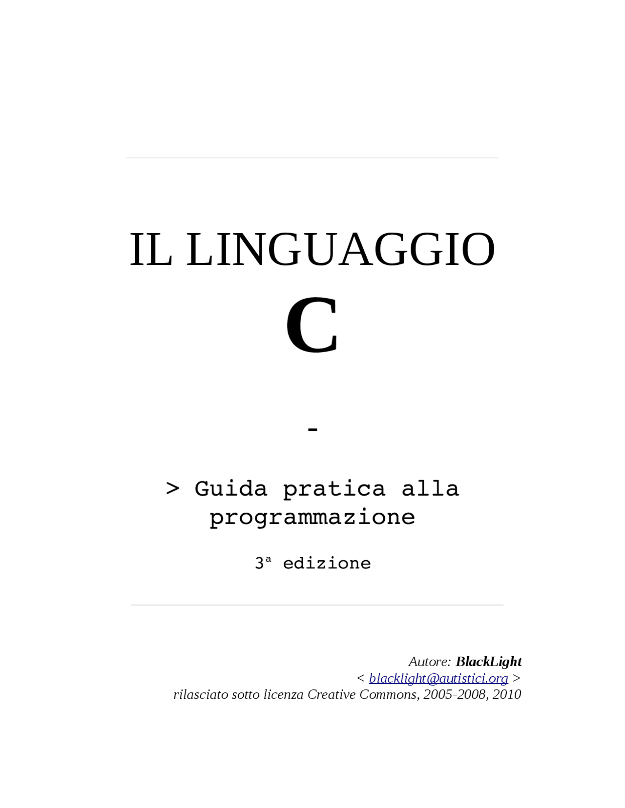 Linguaggio c informatica - Docsity