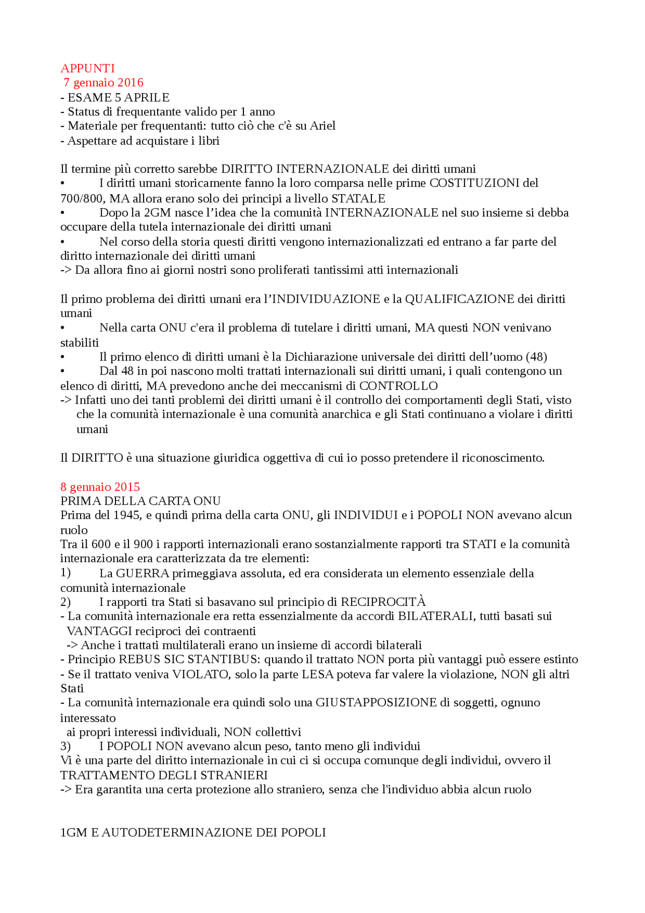 Appunti Tutela Docsity