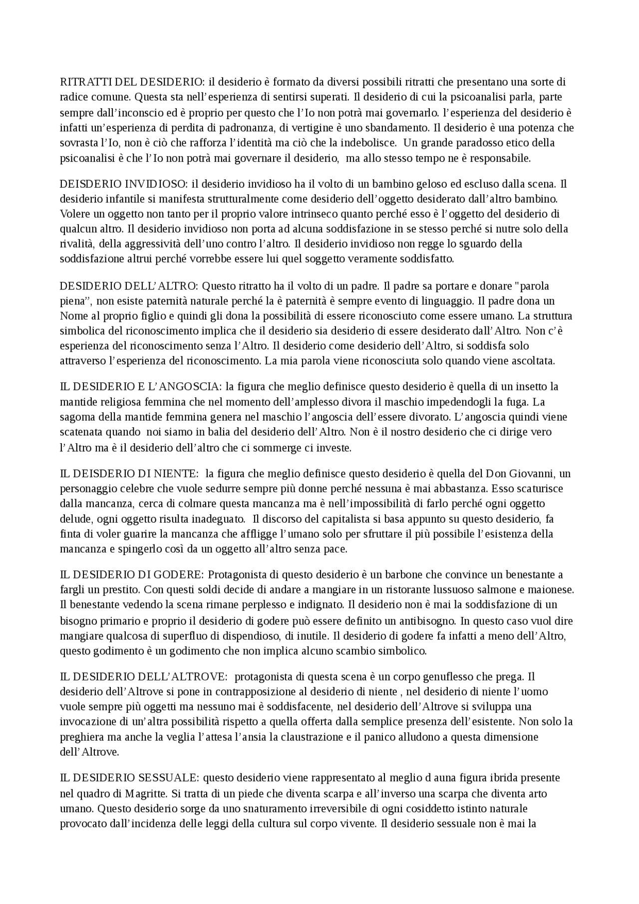 Ritratti Del Desiderio Docsity