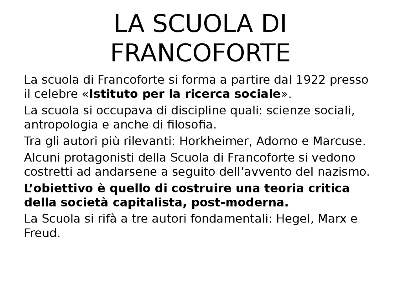 Scuola Di Francoforte E Ii Heidegger Docsity