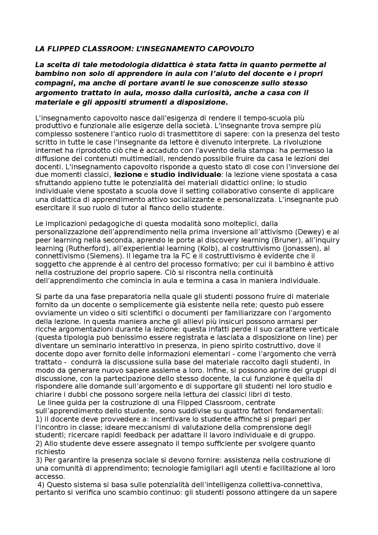 La Flipped Classroom Docsity