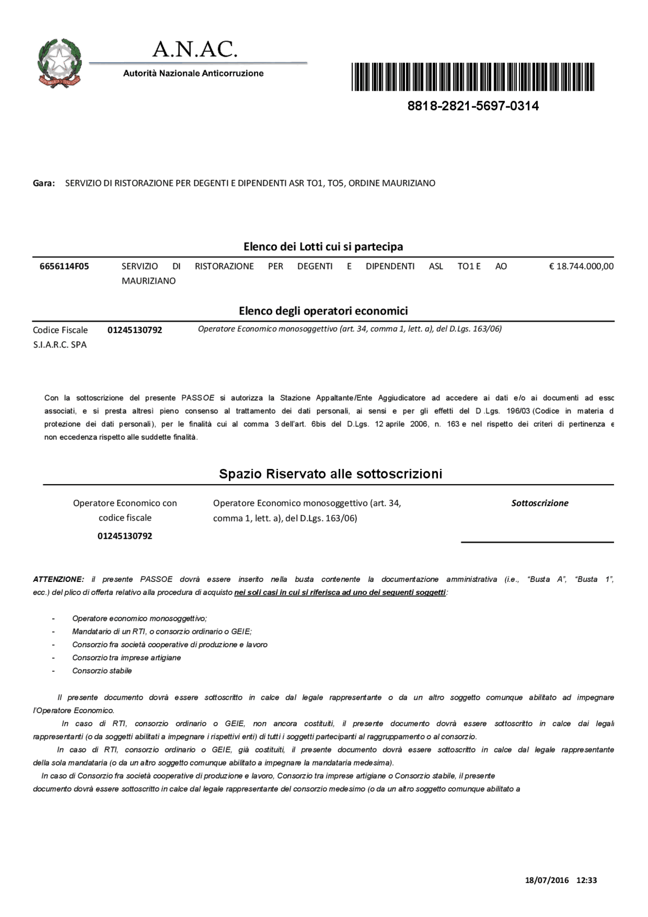 Show passoe to - Docsity