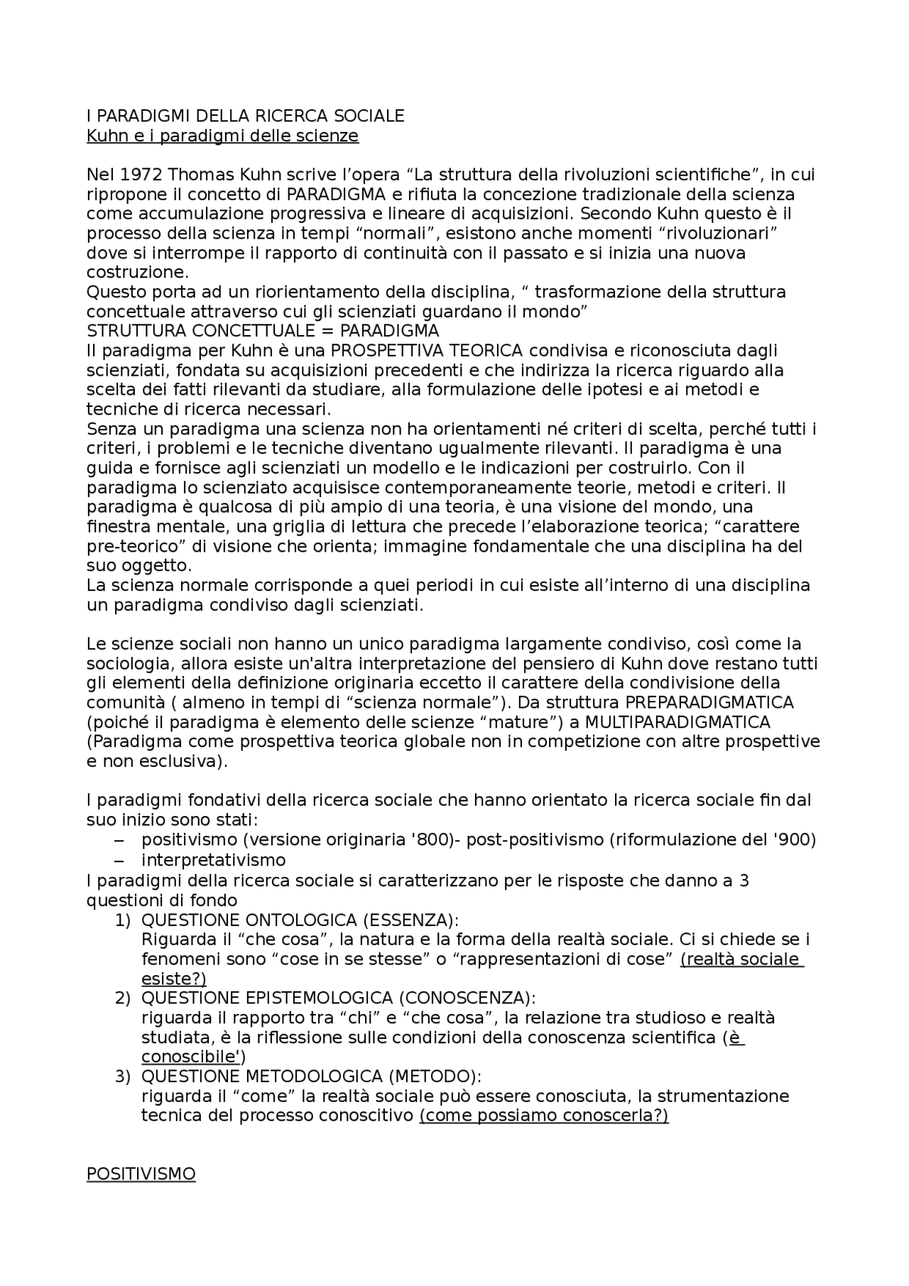La Ricerca Sociale Metodologia E Tecniche Di Corbetta Docsity