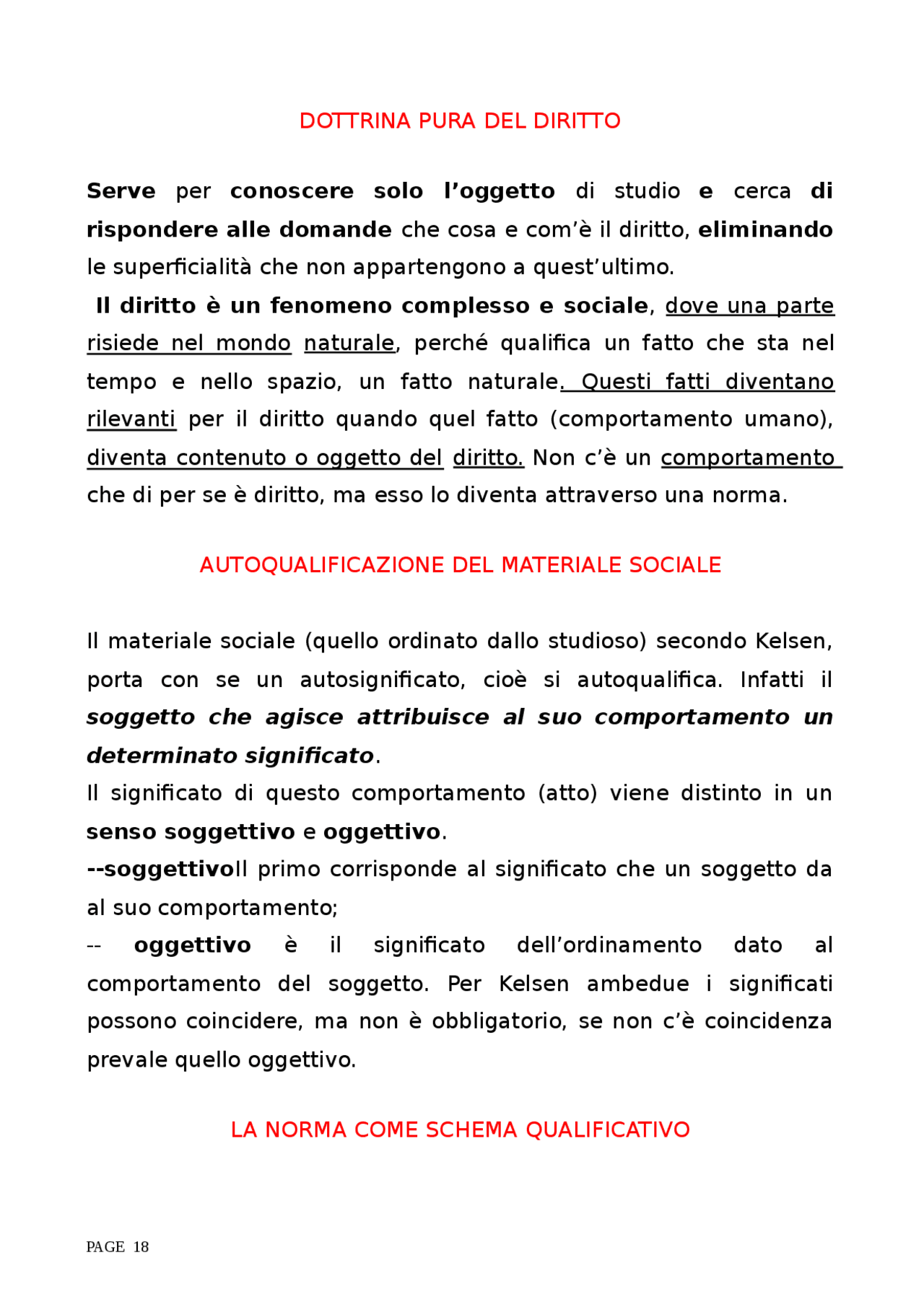 Appunti Kelsen Docsity