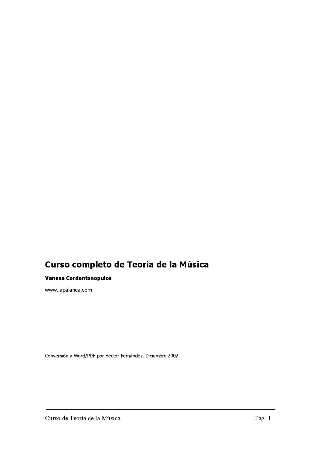 Curso completo de teoria de la musica - Docsity