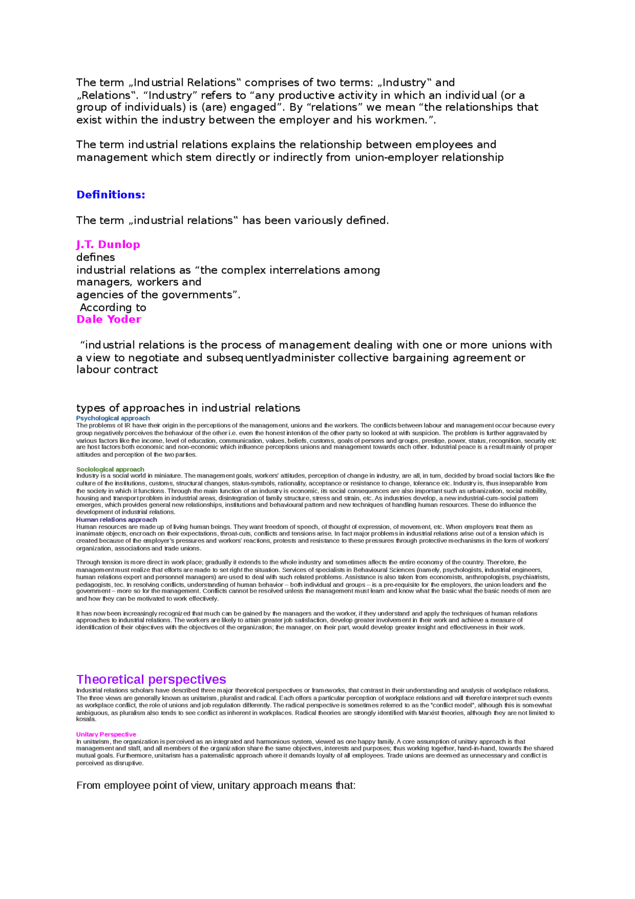 My ir notes - Docsity