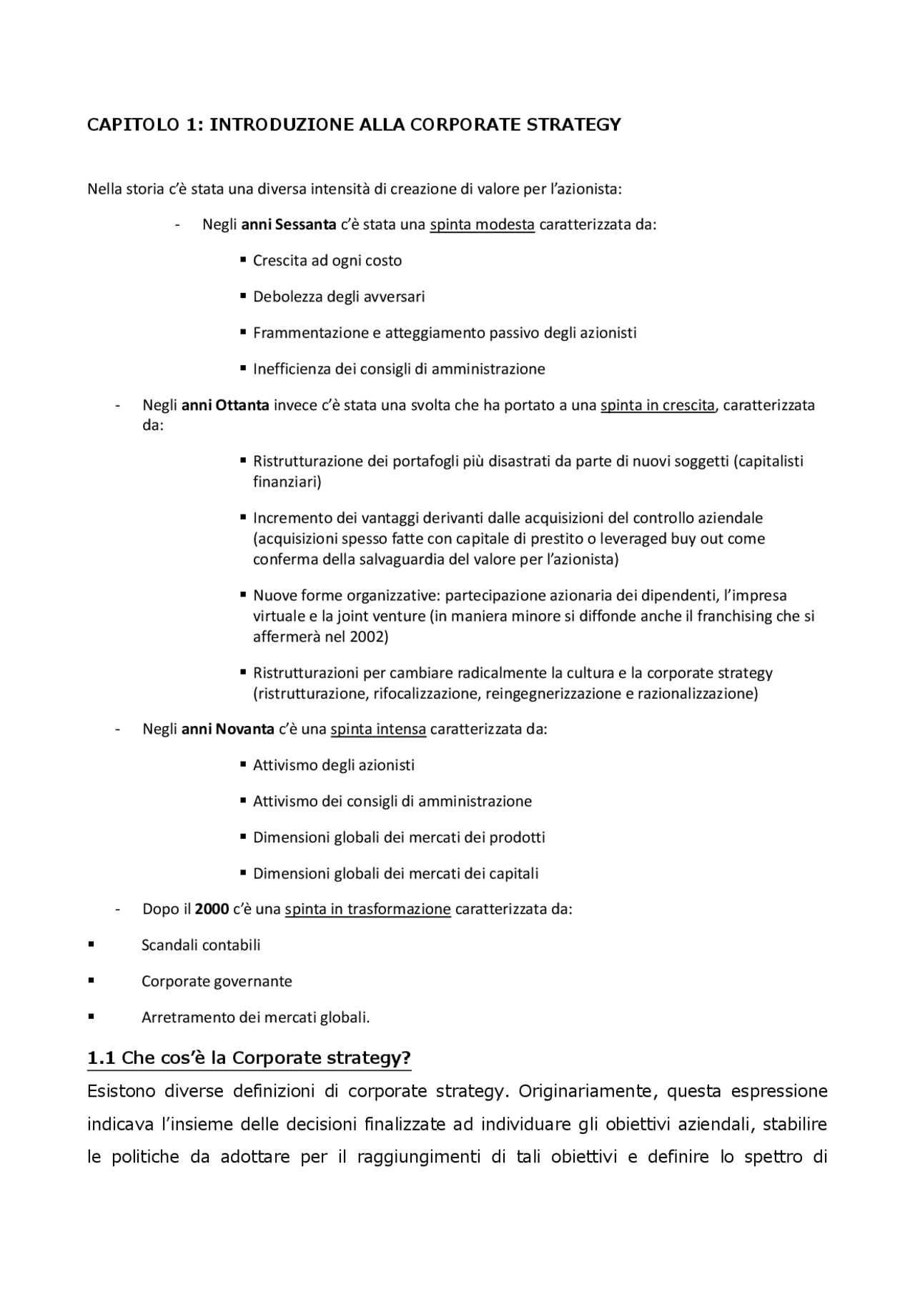 Corporate Level Strategy Docsity corporate-level-strategy-docsity
