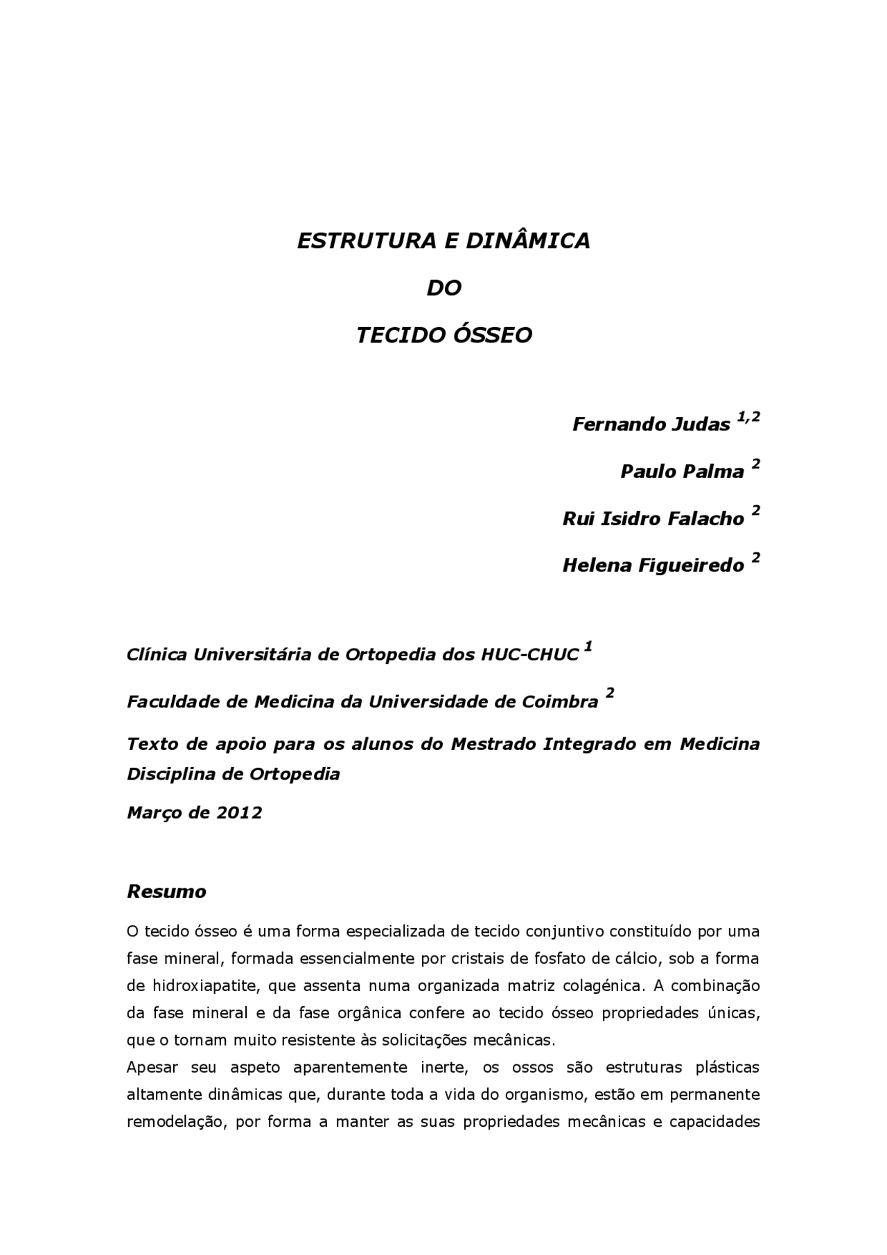 Tecido Ósseo Docsity