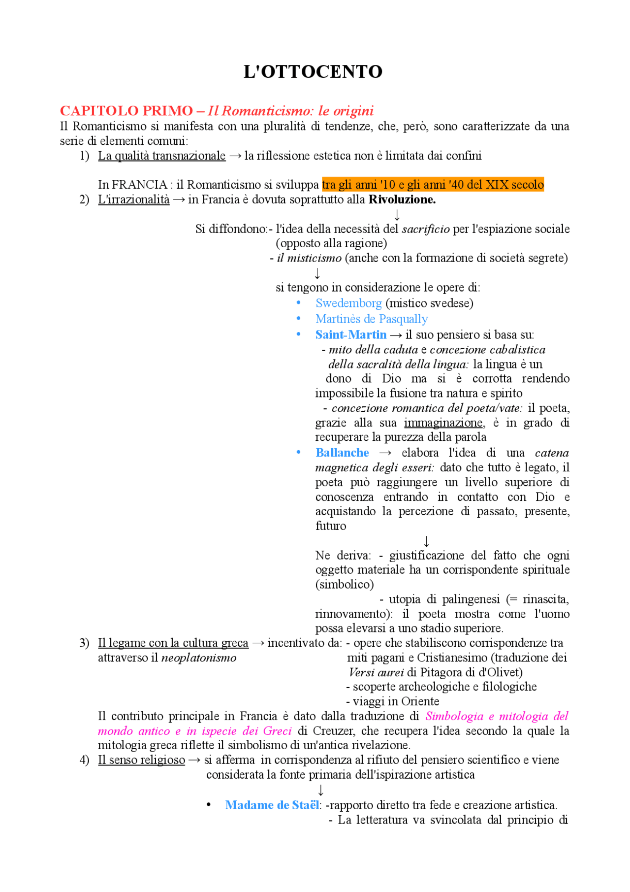 Lionello SOZZI, Storia europea della letteratura francese II. Dal Settecento all’età ...