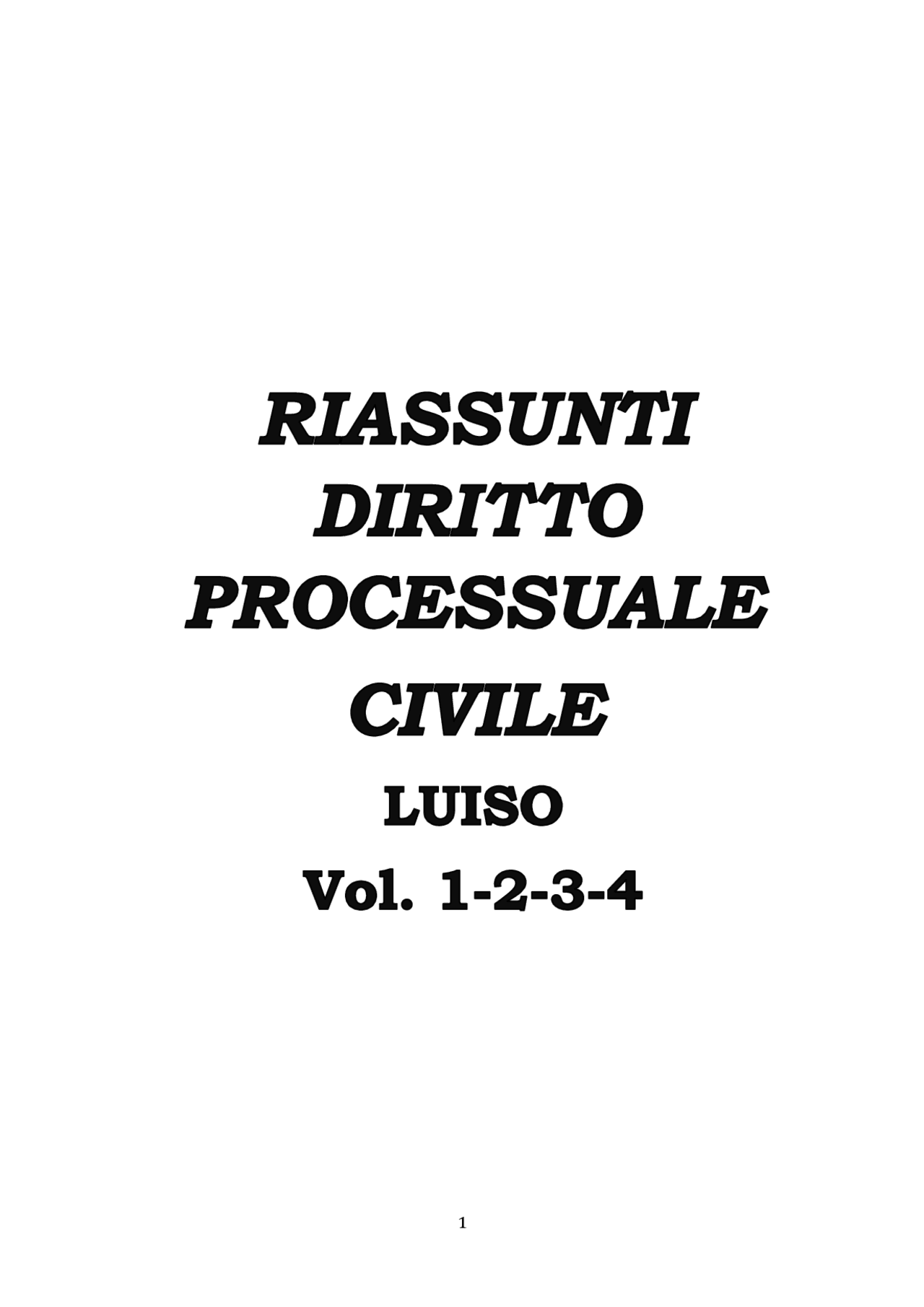 Procedura Civile Intero I E Ii Luiso Volumi 1 2 3 E 4 Docsity