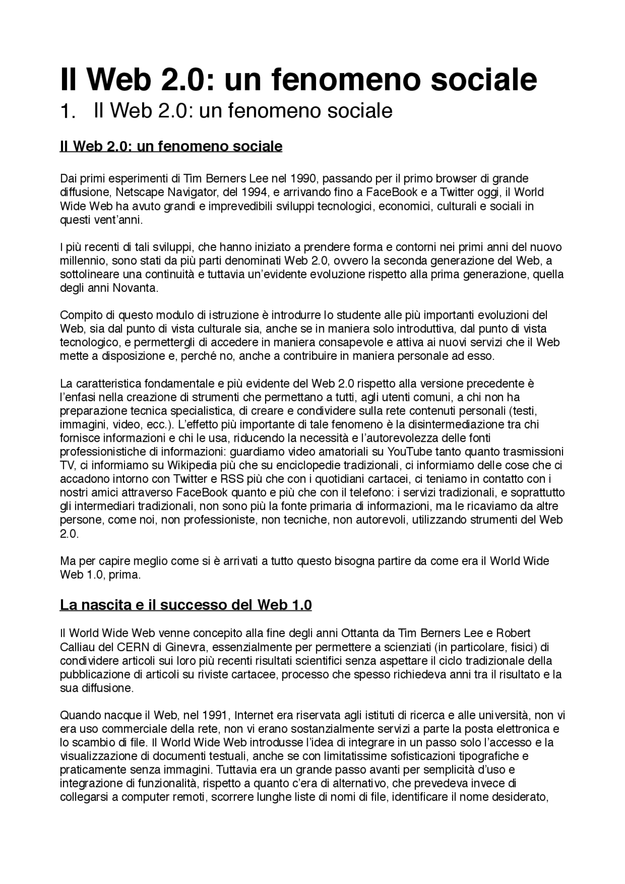 Informatica Di Base 4 Docsity