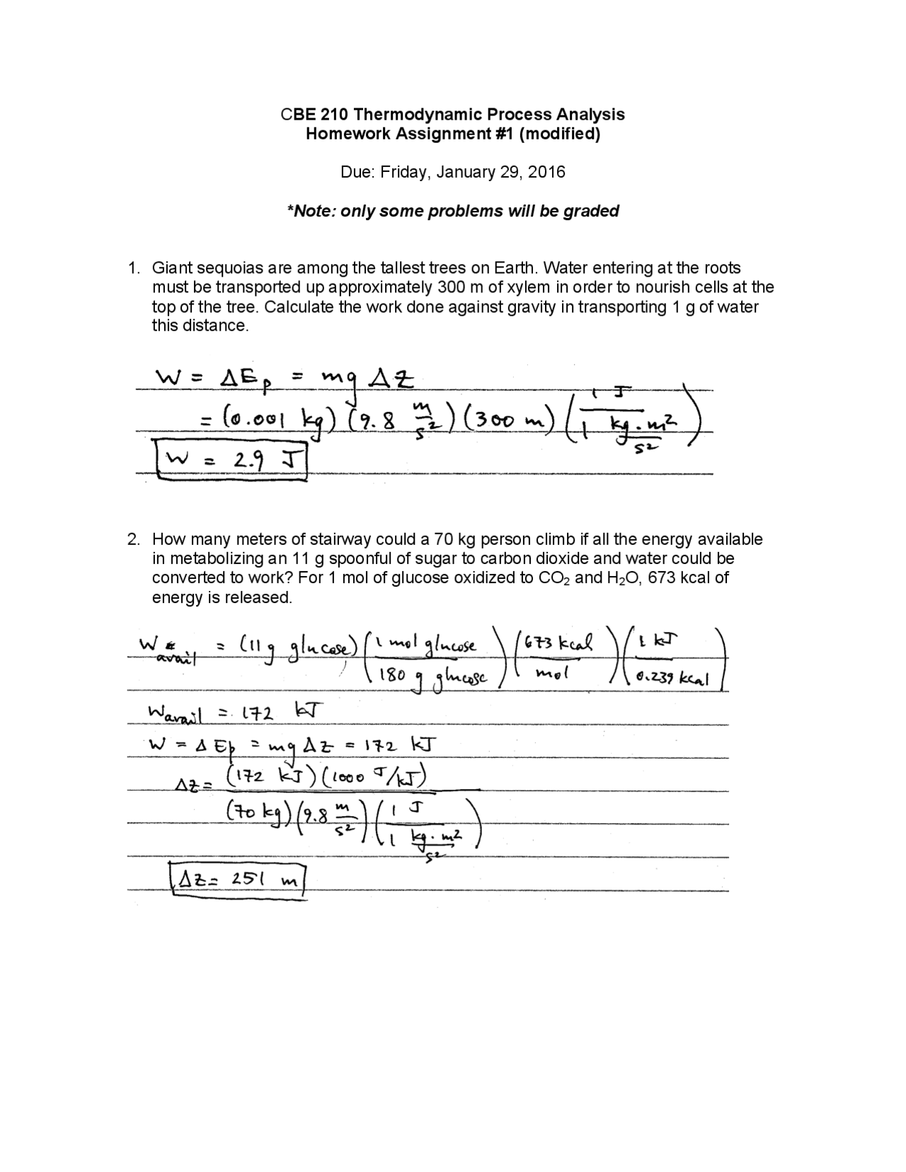 5 Solved Questions for Assignment 1 - Material and Energy Balances ...