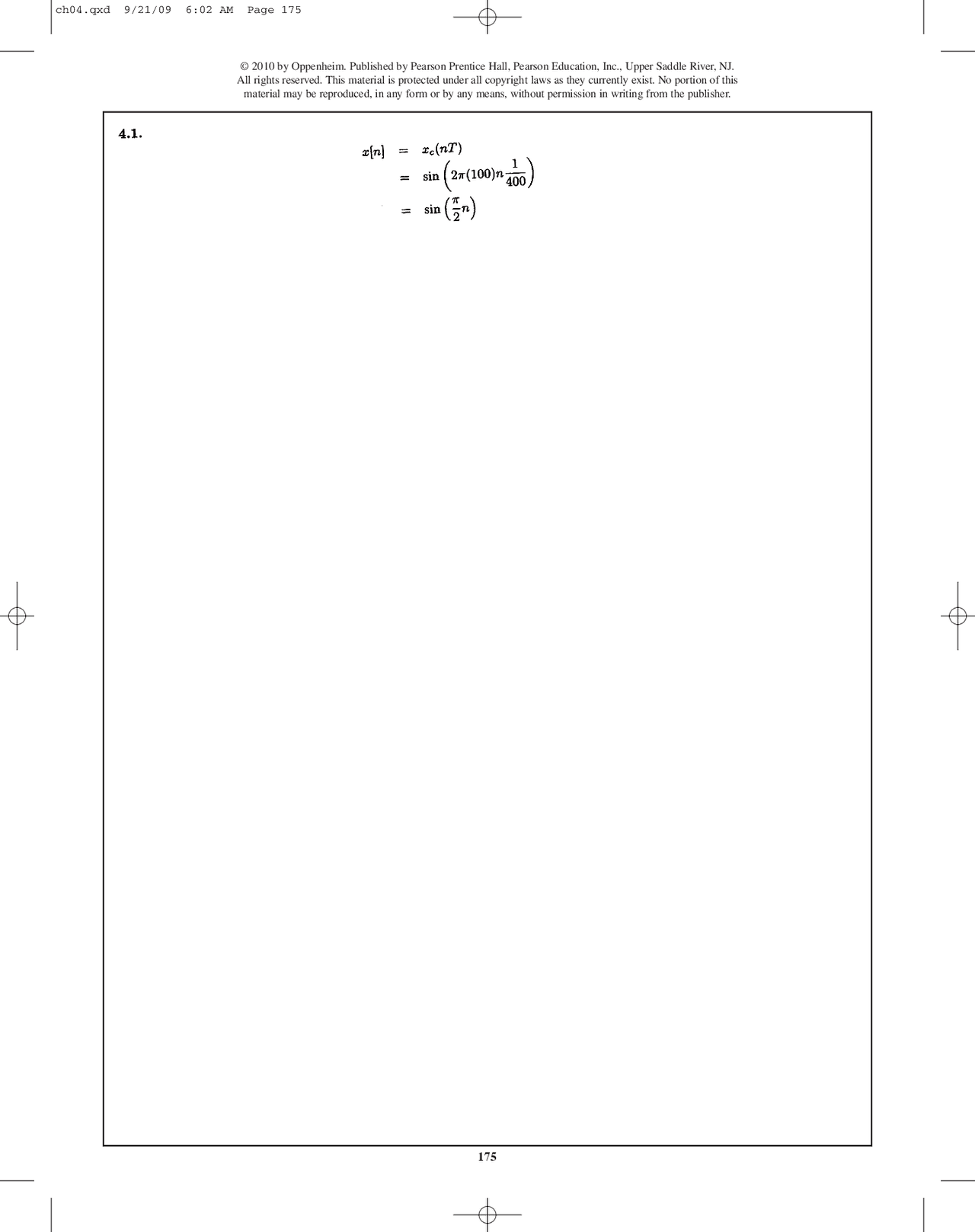 Chapter 4 Digital Signal Processing Exercises Digital Signal Processing Docsity