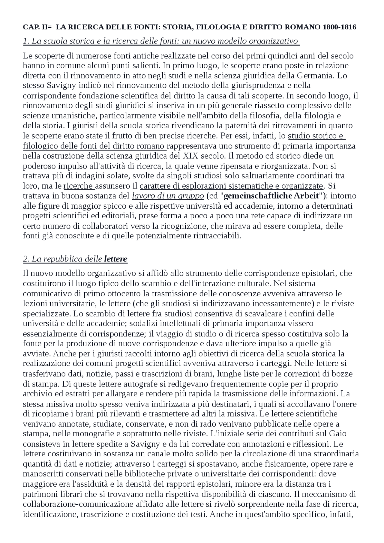 Capitolo 2 Gaio Docsity