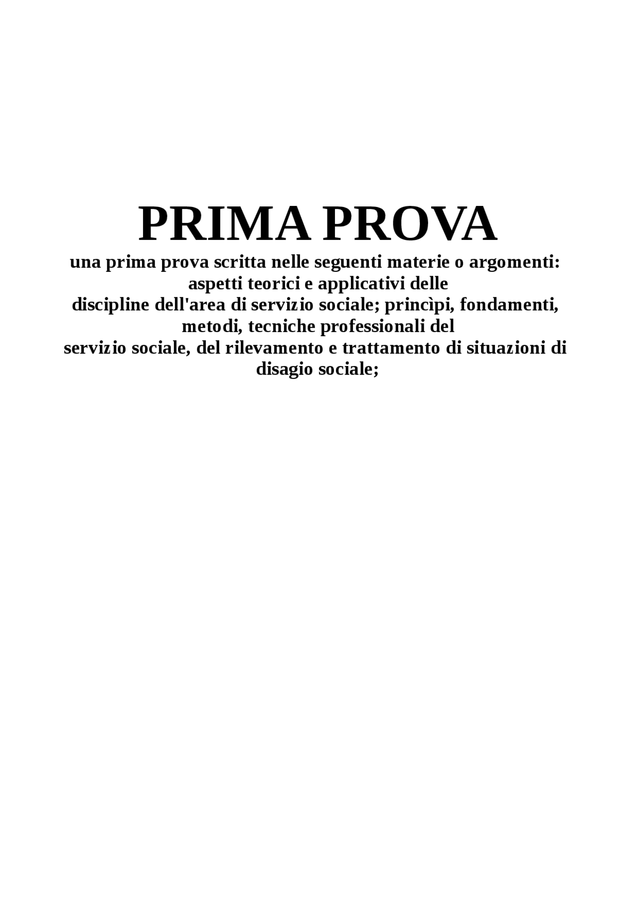 Esame Stato Assistente Sociale Riassunto Docsity