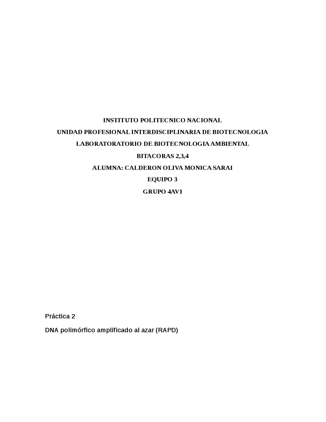 Bitacoras | Ejercicios de Biología | Docsity