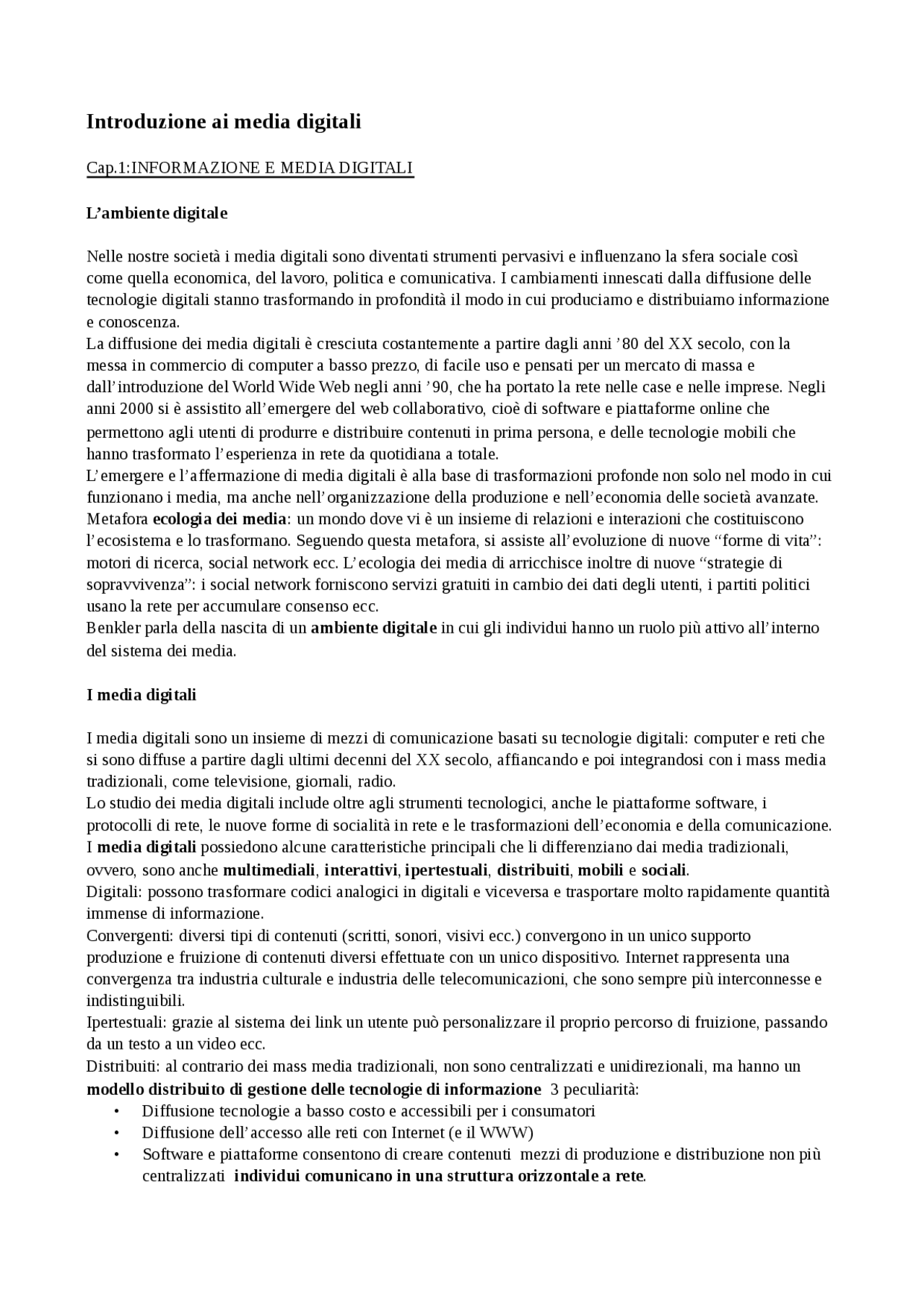 Introduzione Ai Media Digitali Adam Arvidsson E Alessandro Delfanti