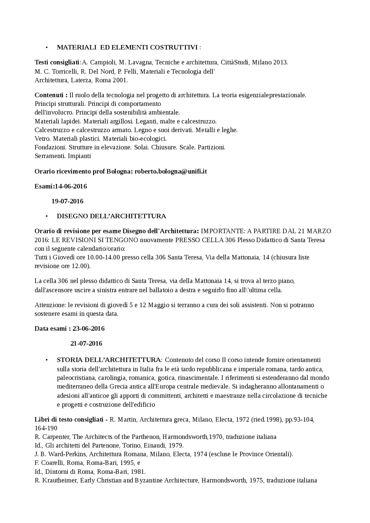 Materiali Ed Elementi Costruttivi Docsity